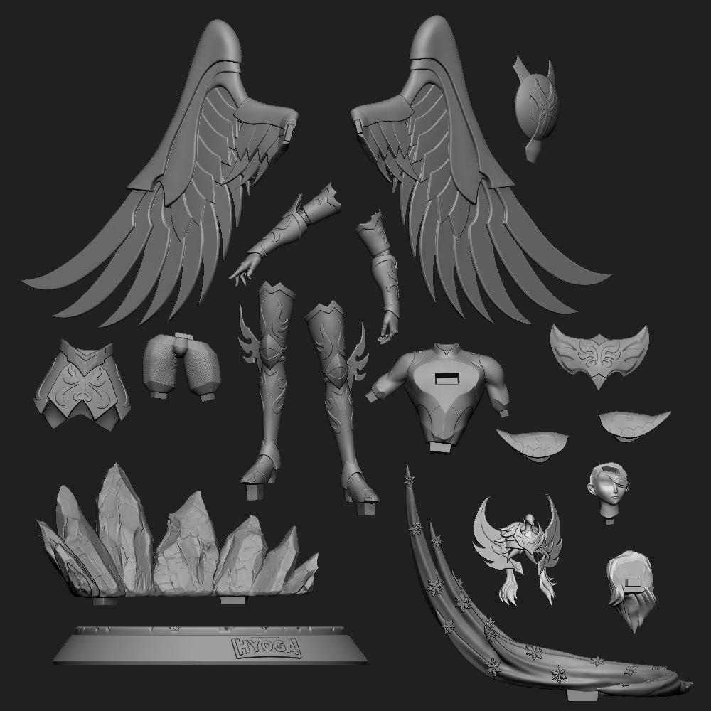 Cygnus Hyoga god divine clothes 3D model 3D printable | CGTrader