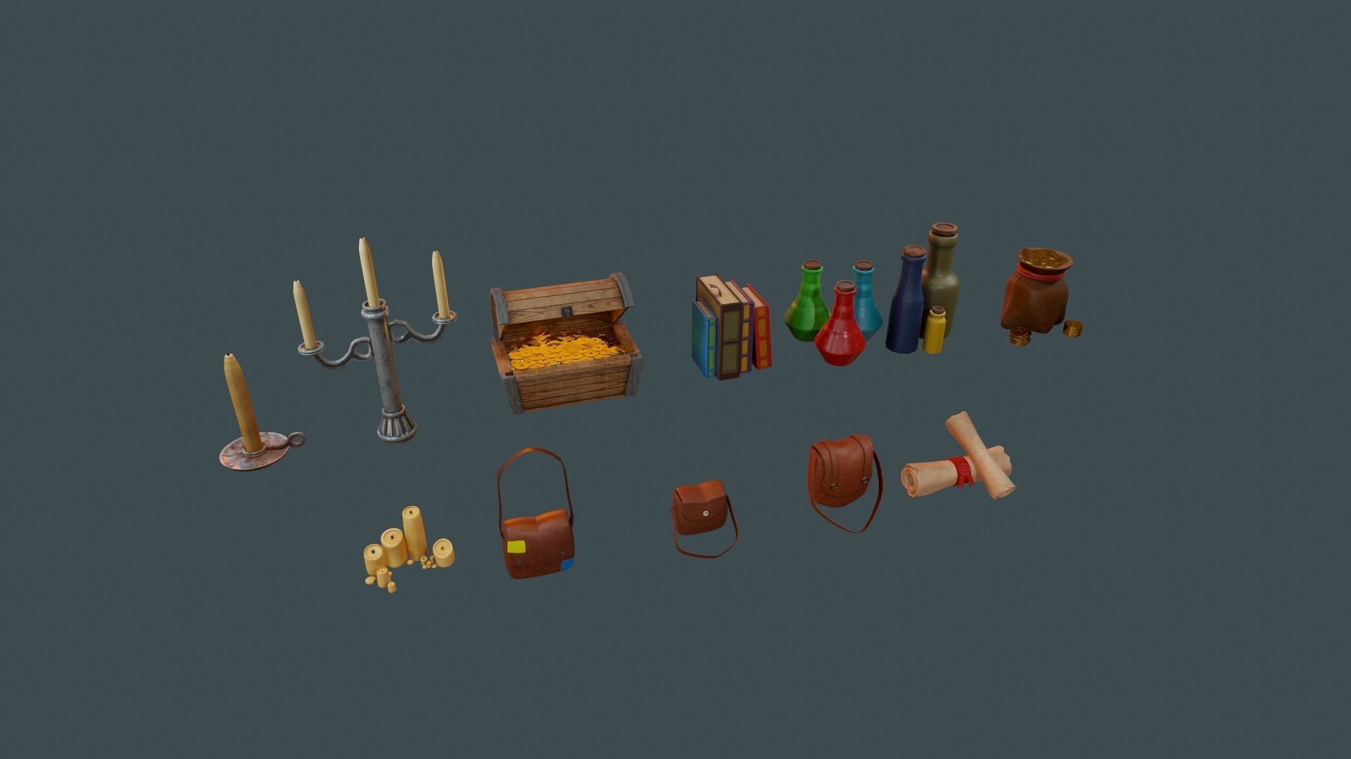 RPG BUNDLE - 10 ASSETS ITENS for a Rpg Adventure free VR / AR / low ...