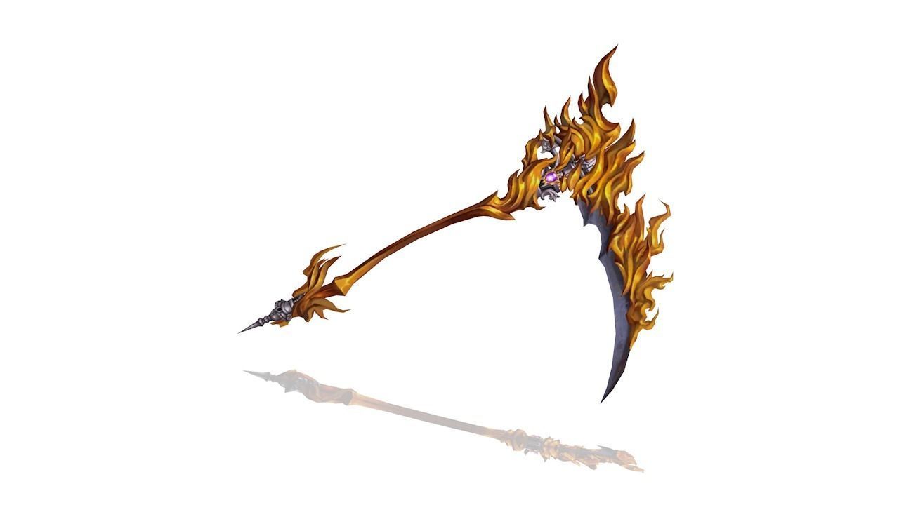 3D model Flame Scythe VR / AR / low-poly | CGTrader