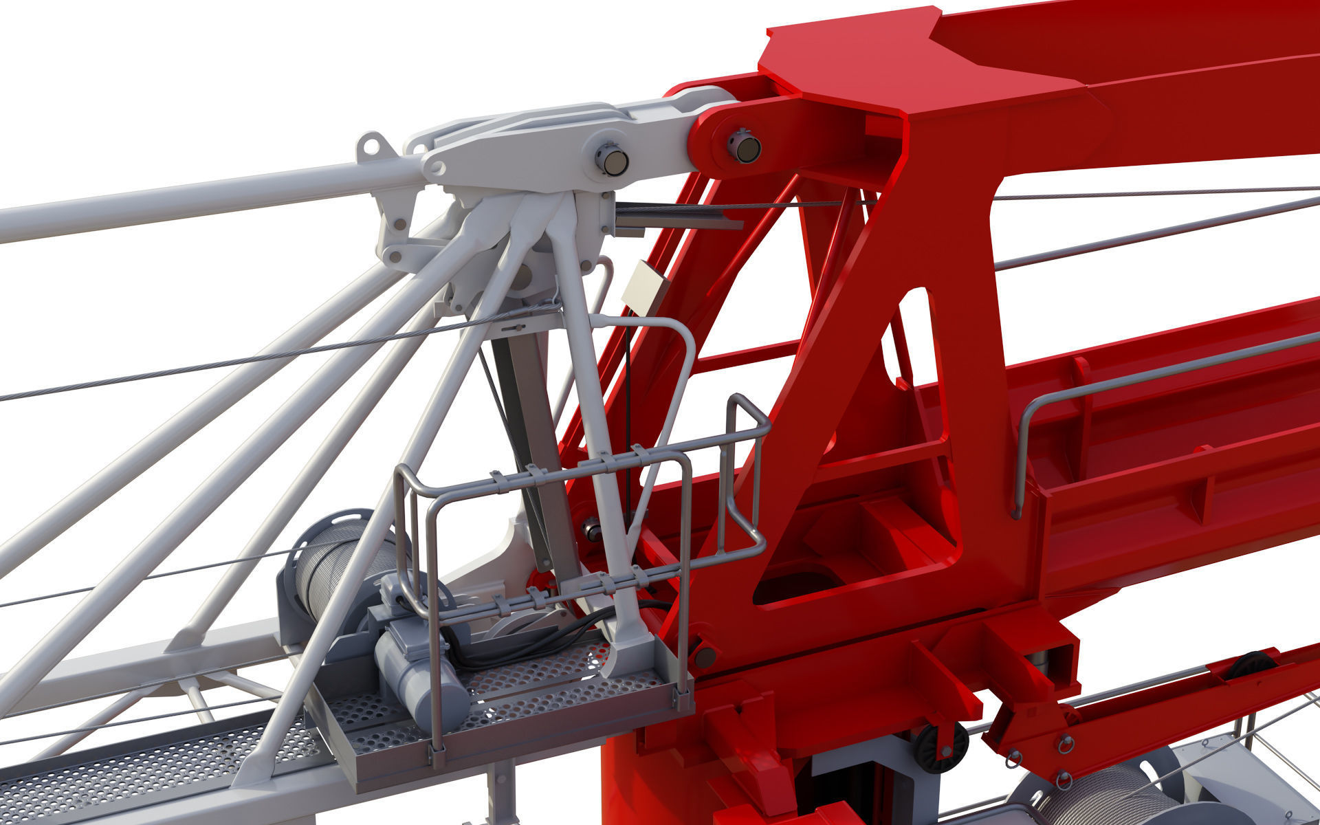 Tower Crane Potain MDT 269 J12 3D model | CGTrader