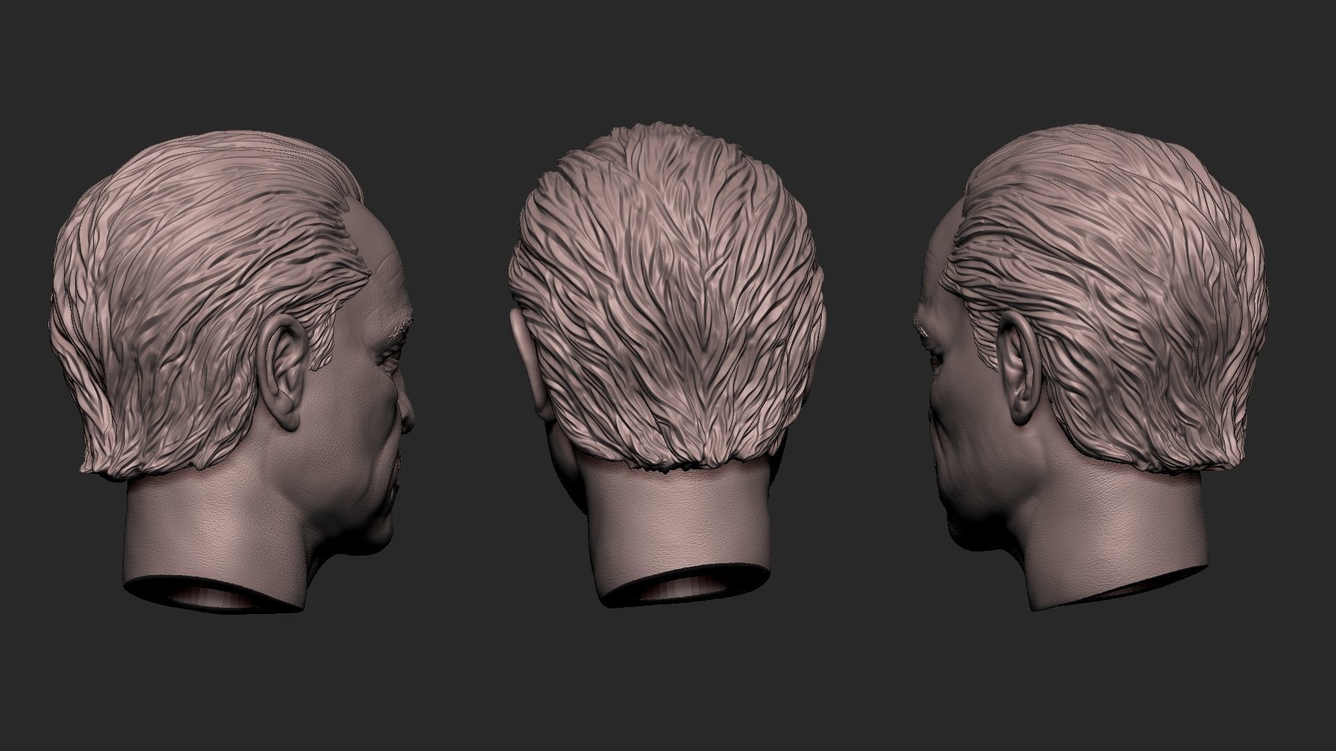 The Stylized God Father Head - Vito Corleon - Marlon Brando 3D model 3D ...