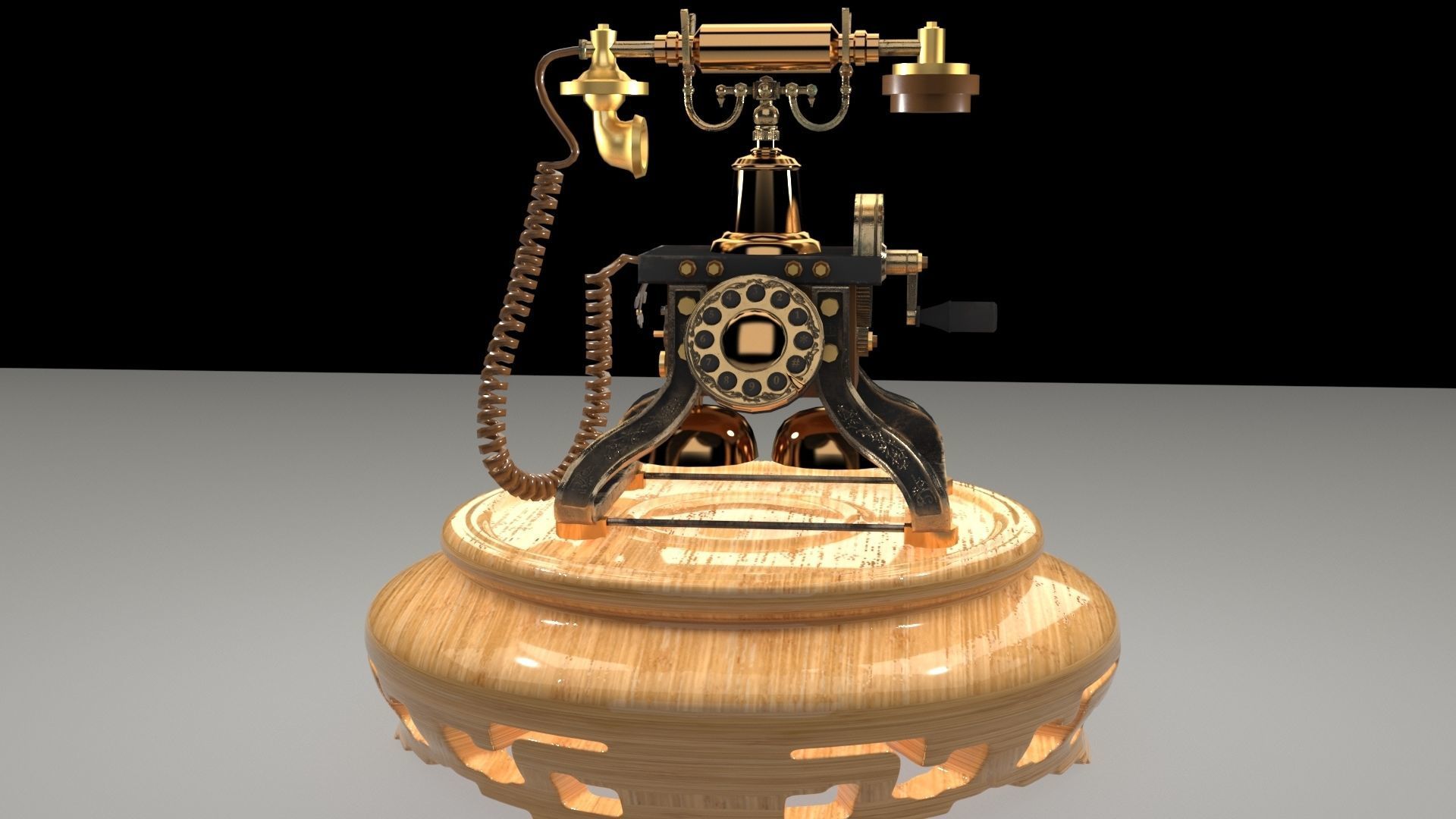 Chinese old phone 3D model | CGTrader