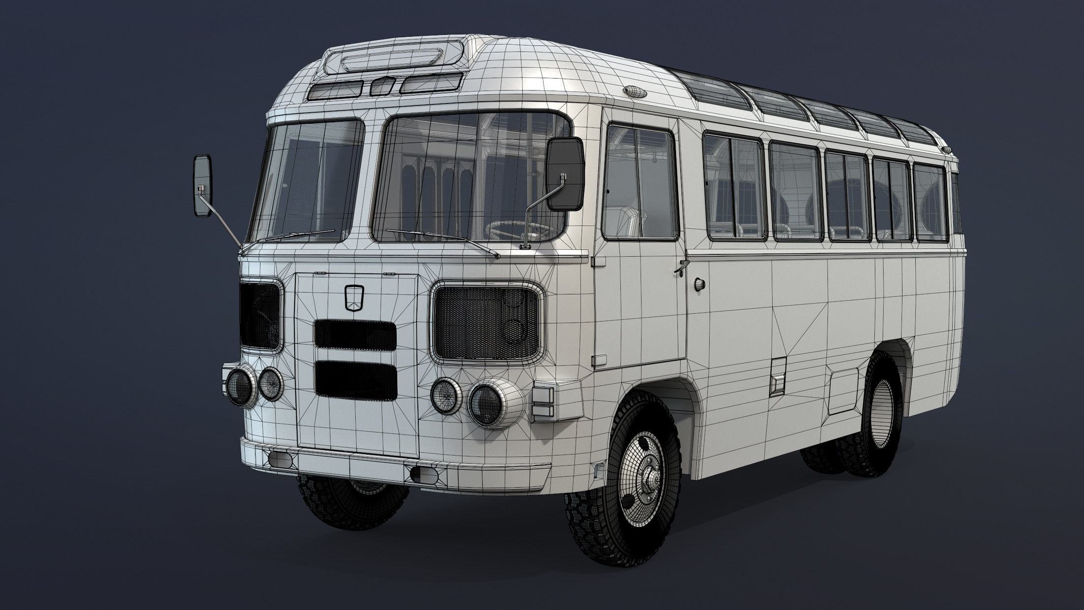 PAZ-672 Mid-Poly 3D model | CGTrader