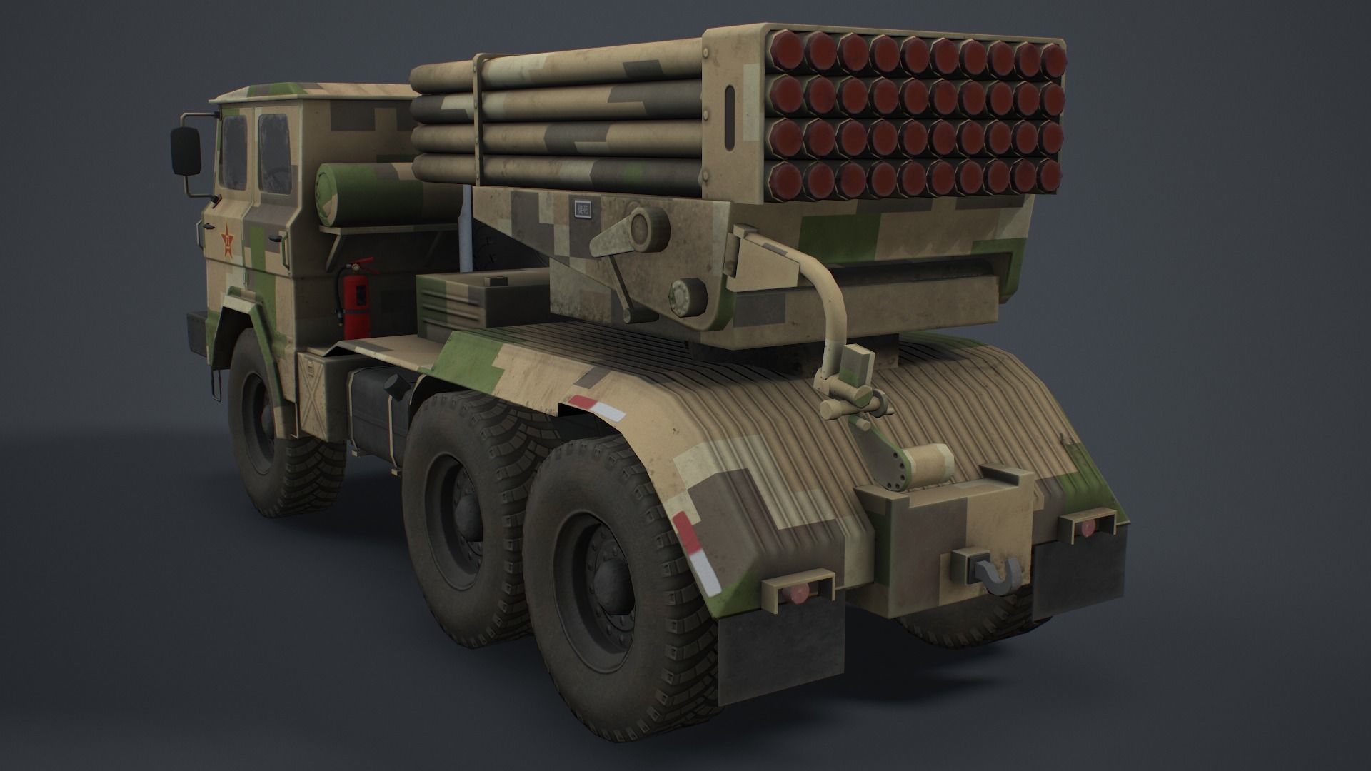 3D model PHL 81 China MRLS Type 81 VR / AR / low-poly | CGTrader