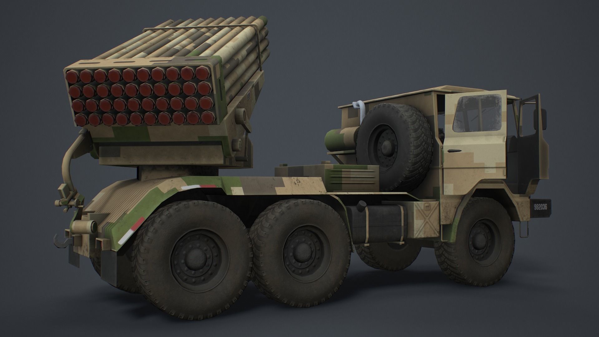 3D model PHL 81 China MRLS Type 81 VR / AR / low-poly | CGTrader