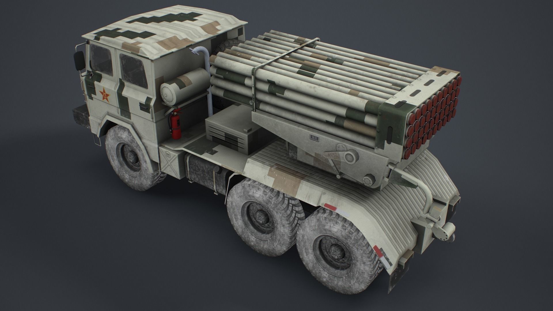 3D model PHL 81 China MRLS Type 81 VR / AR / low-poly | CGTrader