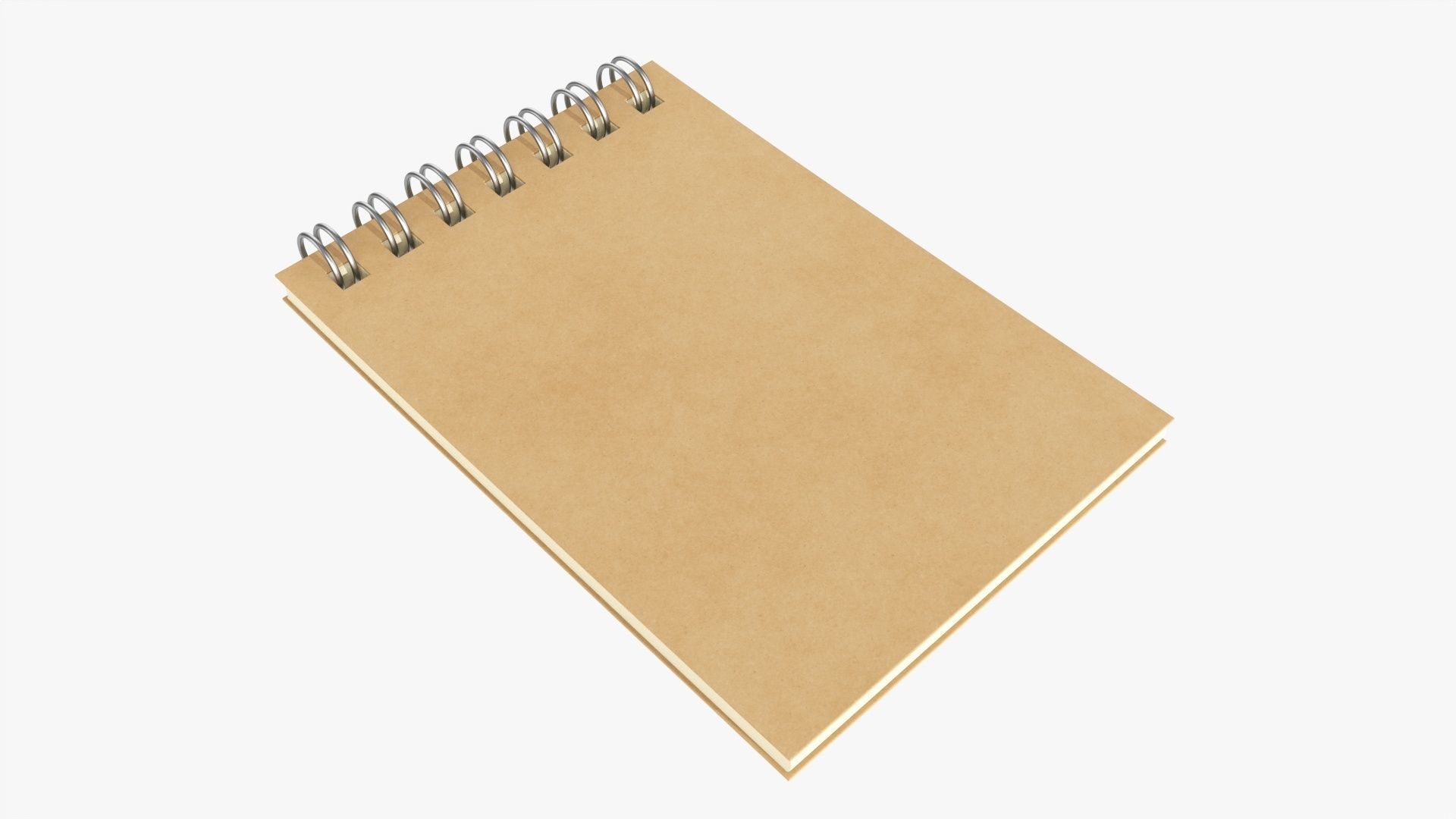 Notebook pad with spiral 02 3D model | CGTrader