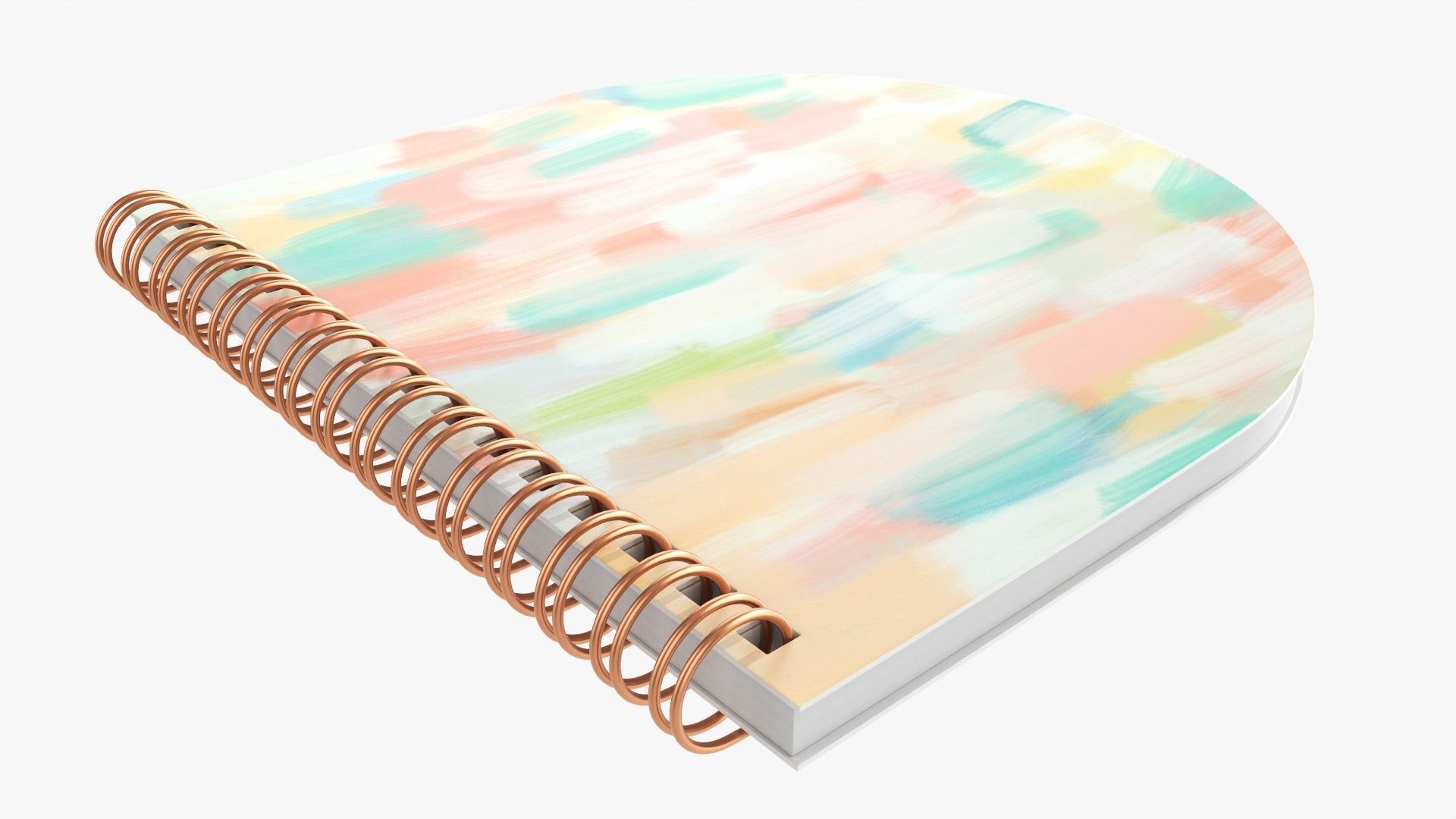 Notebook pad with spiral 03 3D model | CGTrader
