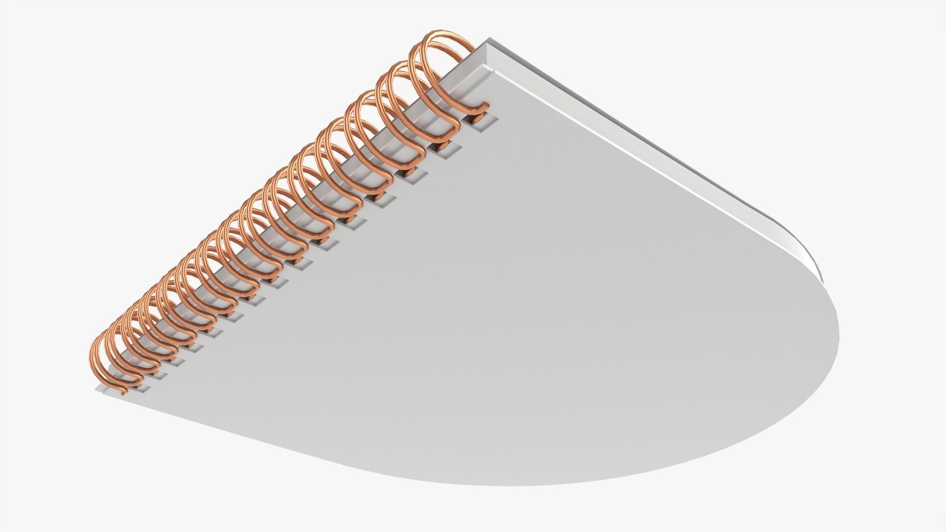 Notebook pad with spiral 03 flipped 3D model | CGTrader
