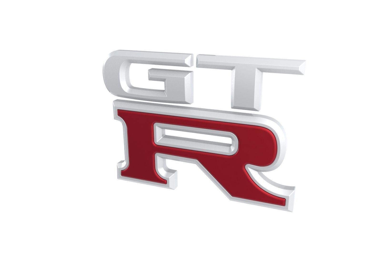 GT-R Logo emblem 3D model 3D printable | CGTrader