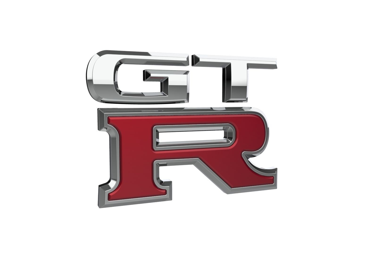 GT-R Logo emblem 3D model 3D printable | CGTrader