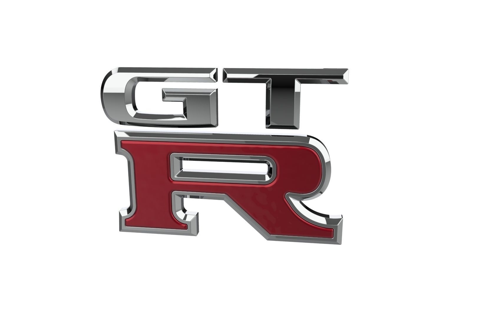 GT-R Logo emblem 3D model 3D printable | CGTrader
