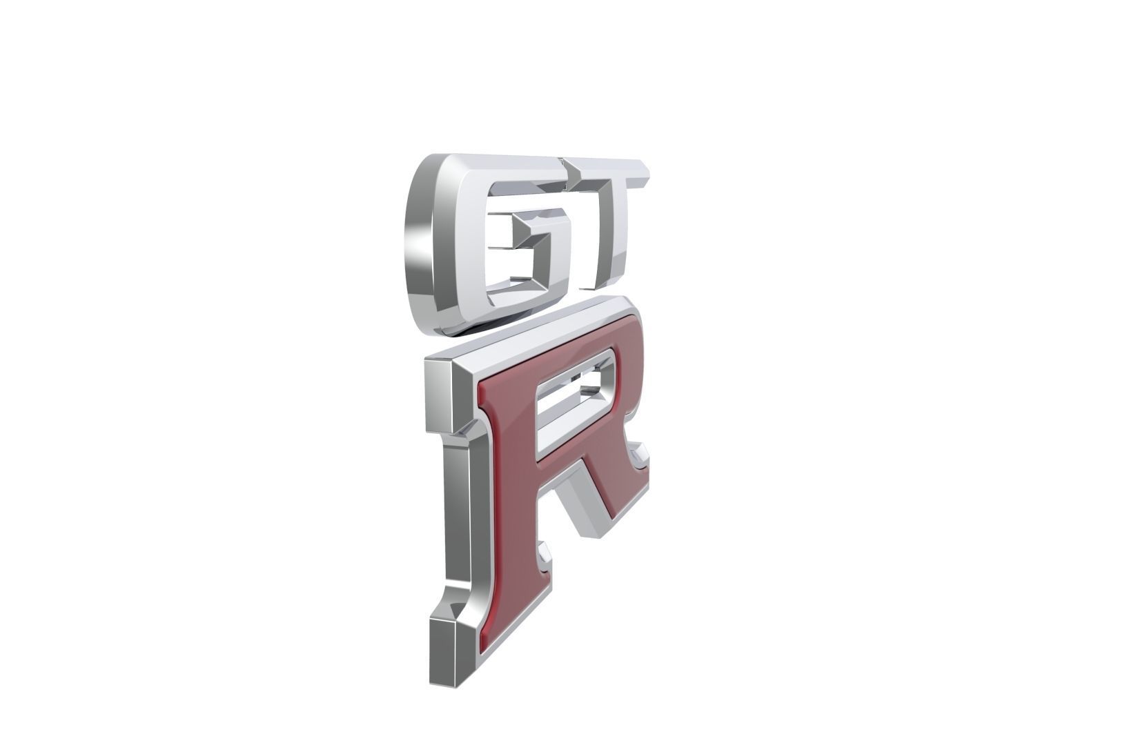 GT-R Logo emblem 3D model 3D printable | CGTrader