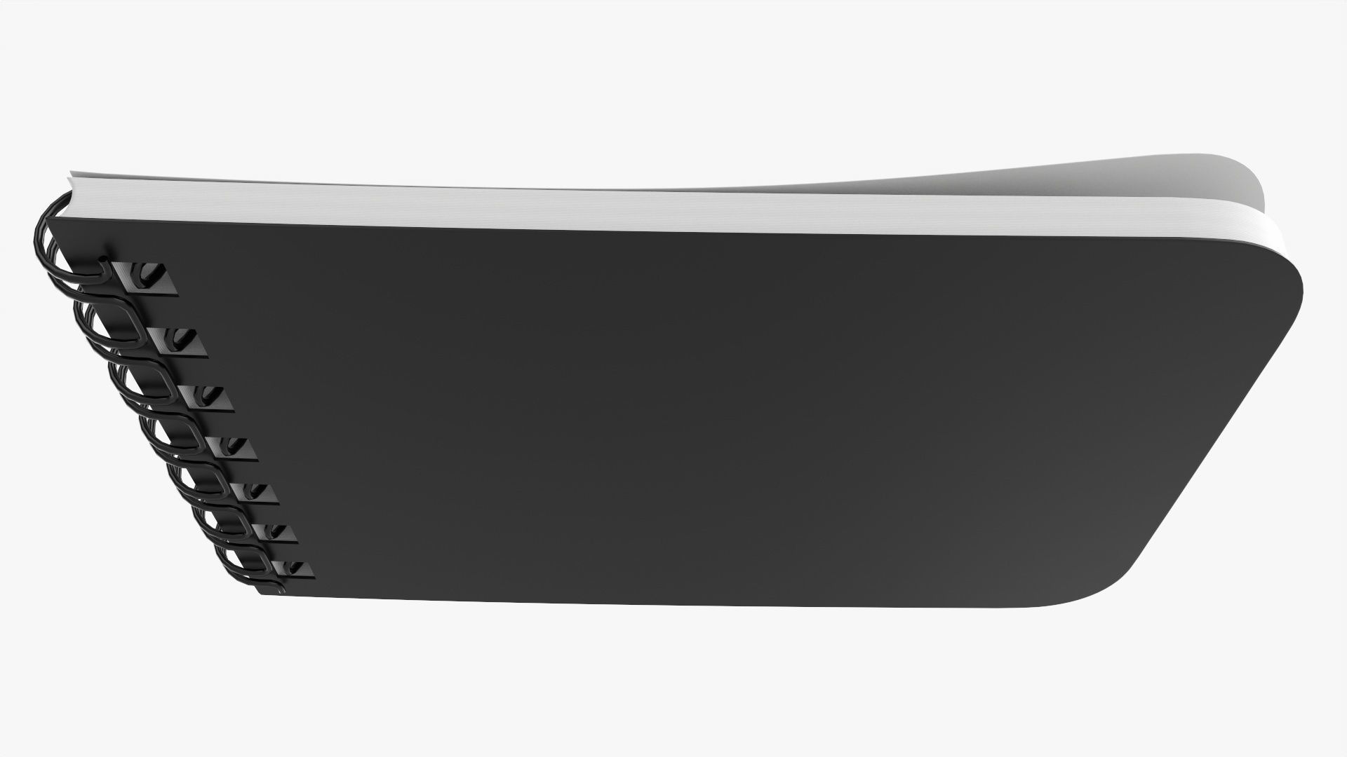 Notebook pad with spiral 04 flipped 3D model | CGTrader