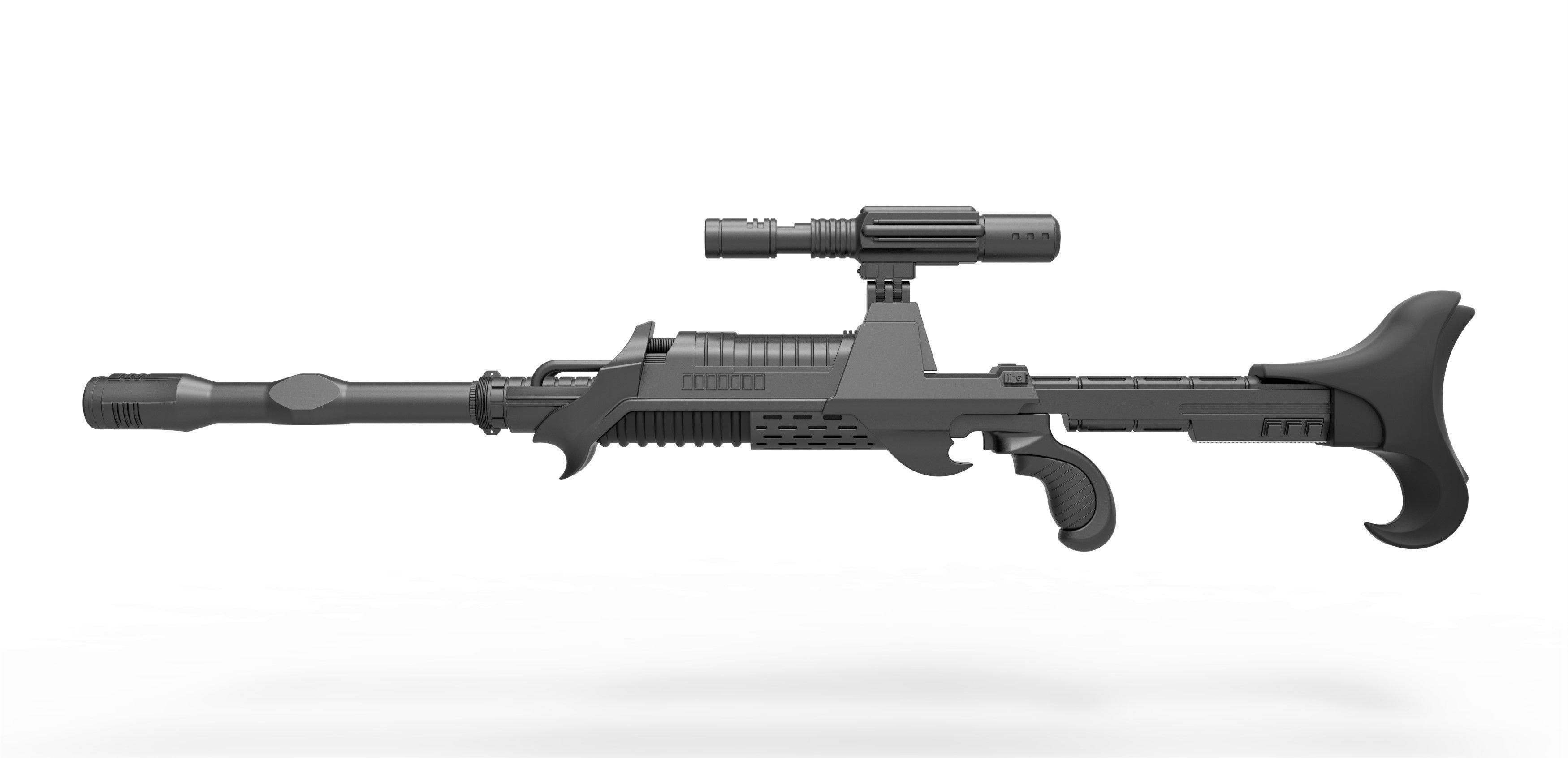 Klingon Assassin Rifle from Star Trek The Undiscovered Country 3D model ...