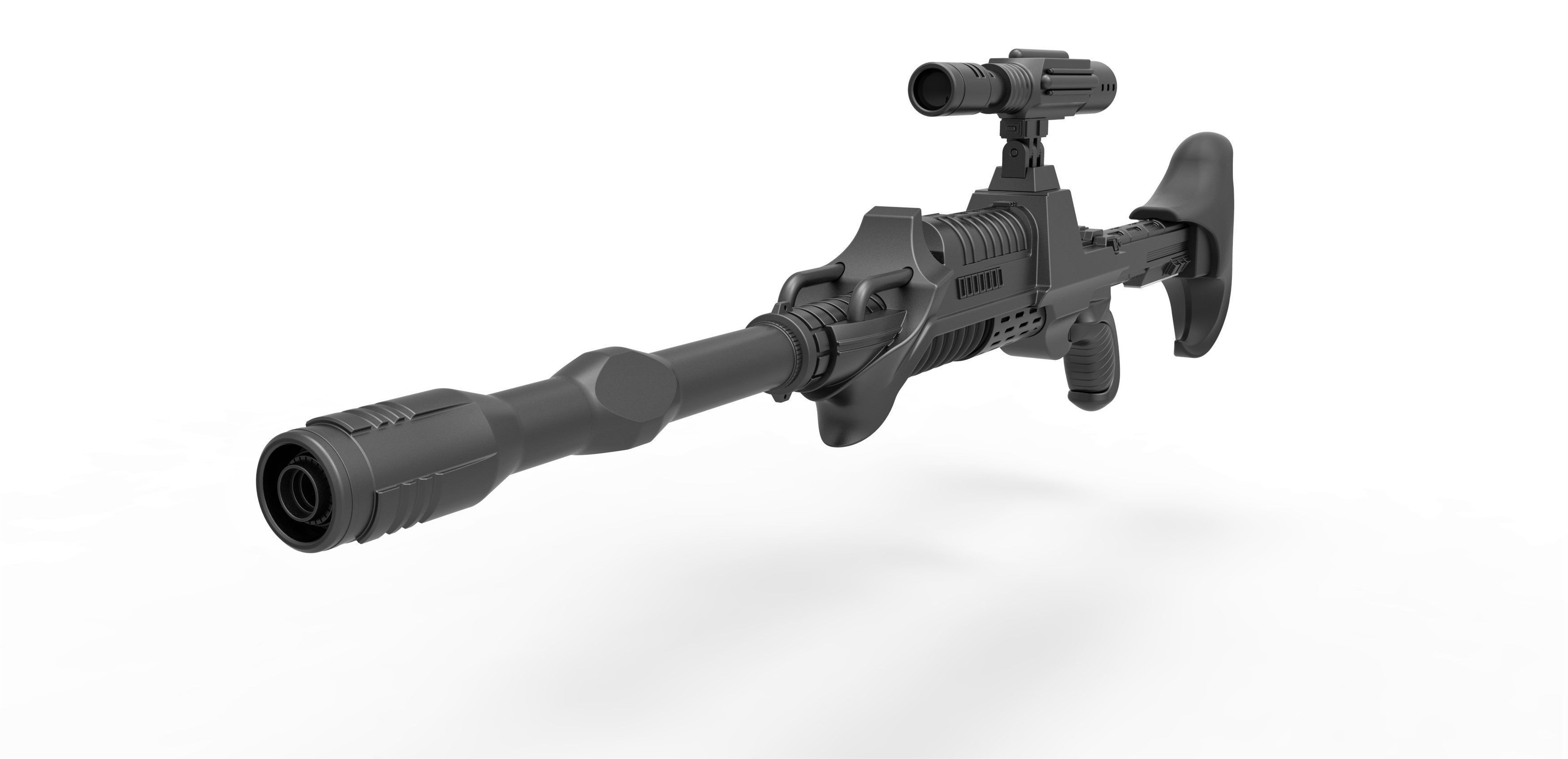 Klingon Assassin Rifle from Star Trek The Undiscovered Country 3D model ...