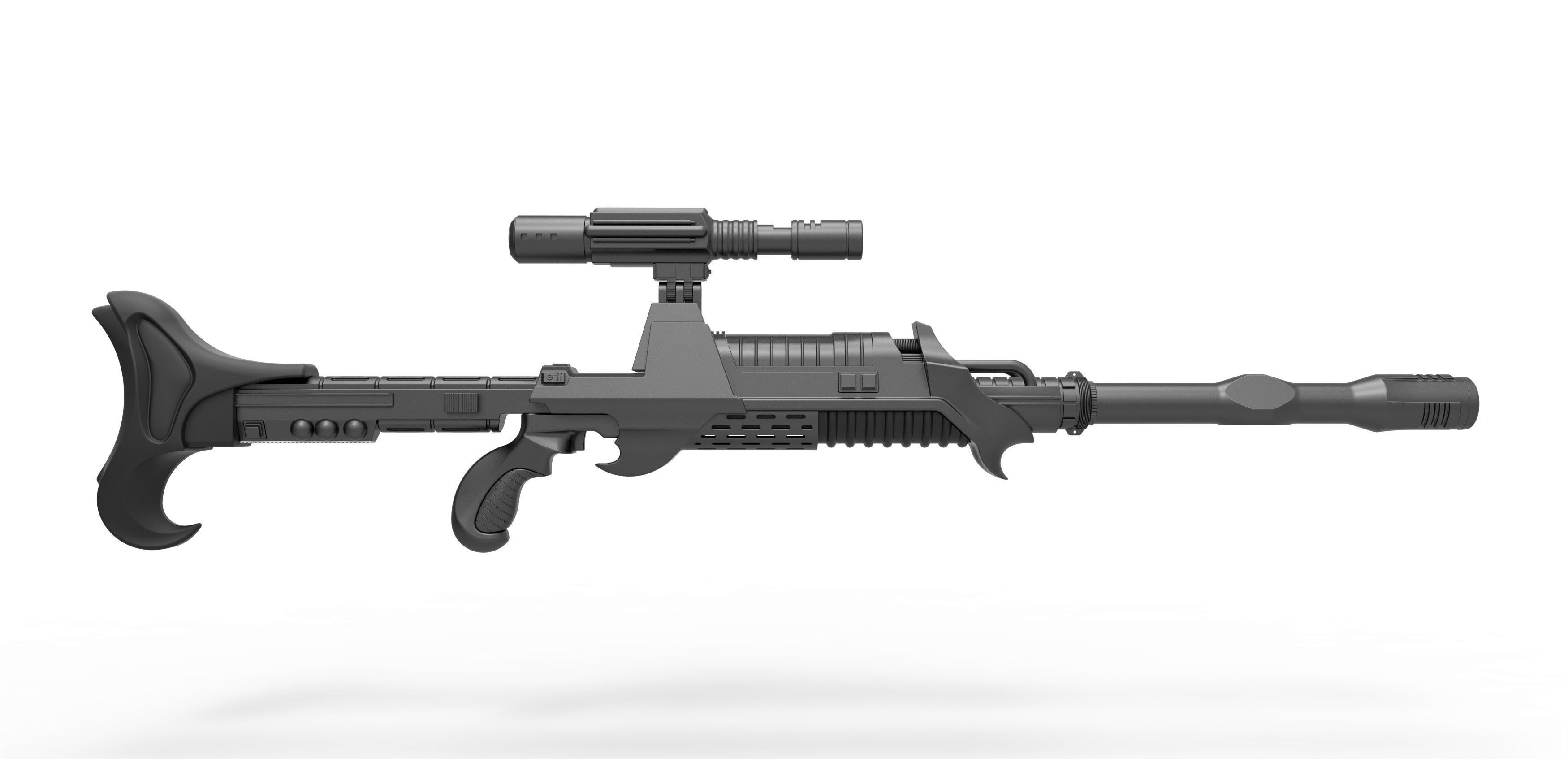 Klingon Assassin Rifle from Star Trek The Undiscovered Country 3D model ...
