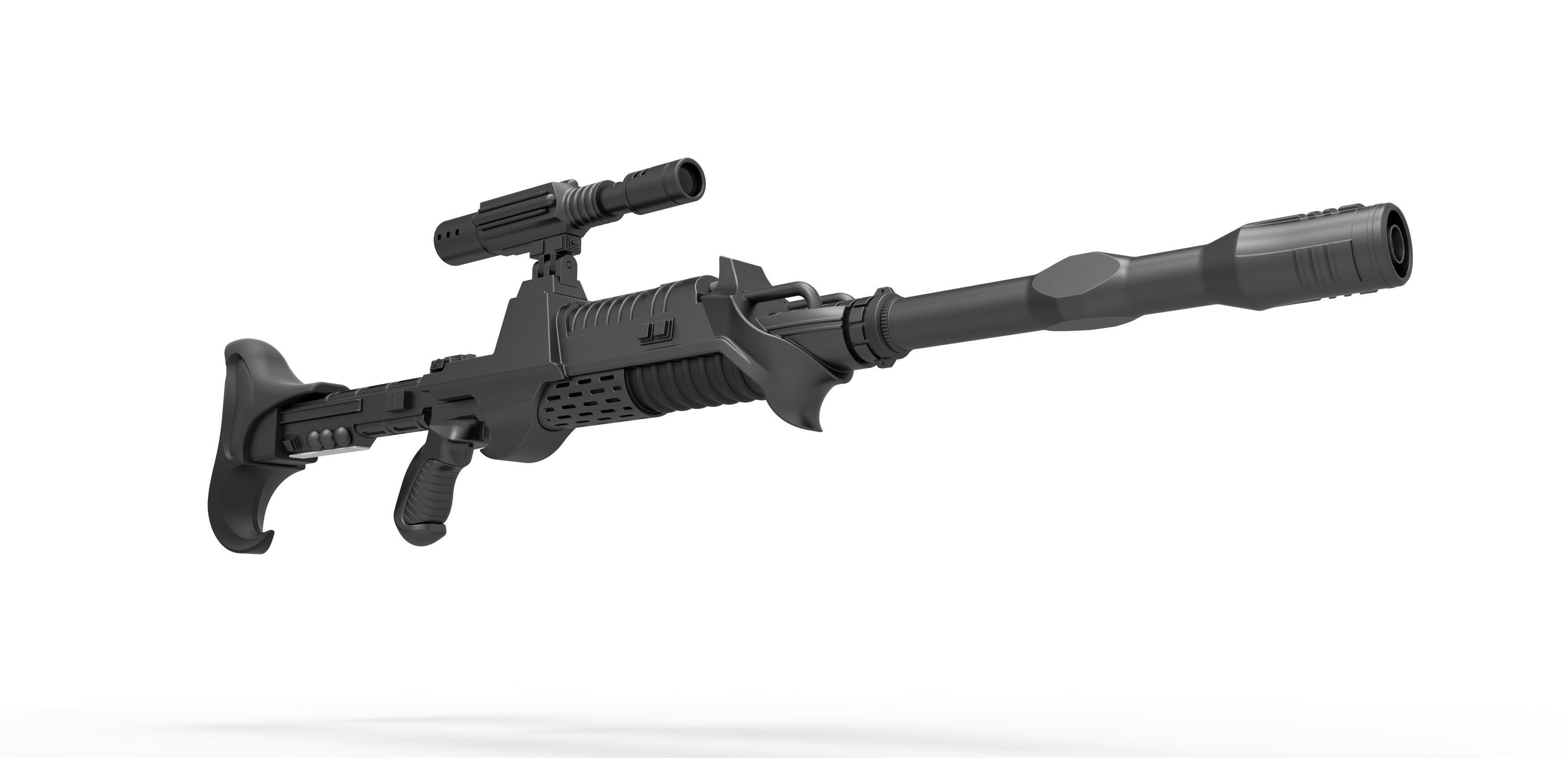 Klingon Assassin Rifle from Star Trek The Undiscovered Country 3D model ...