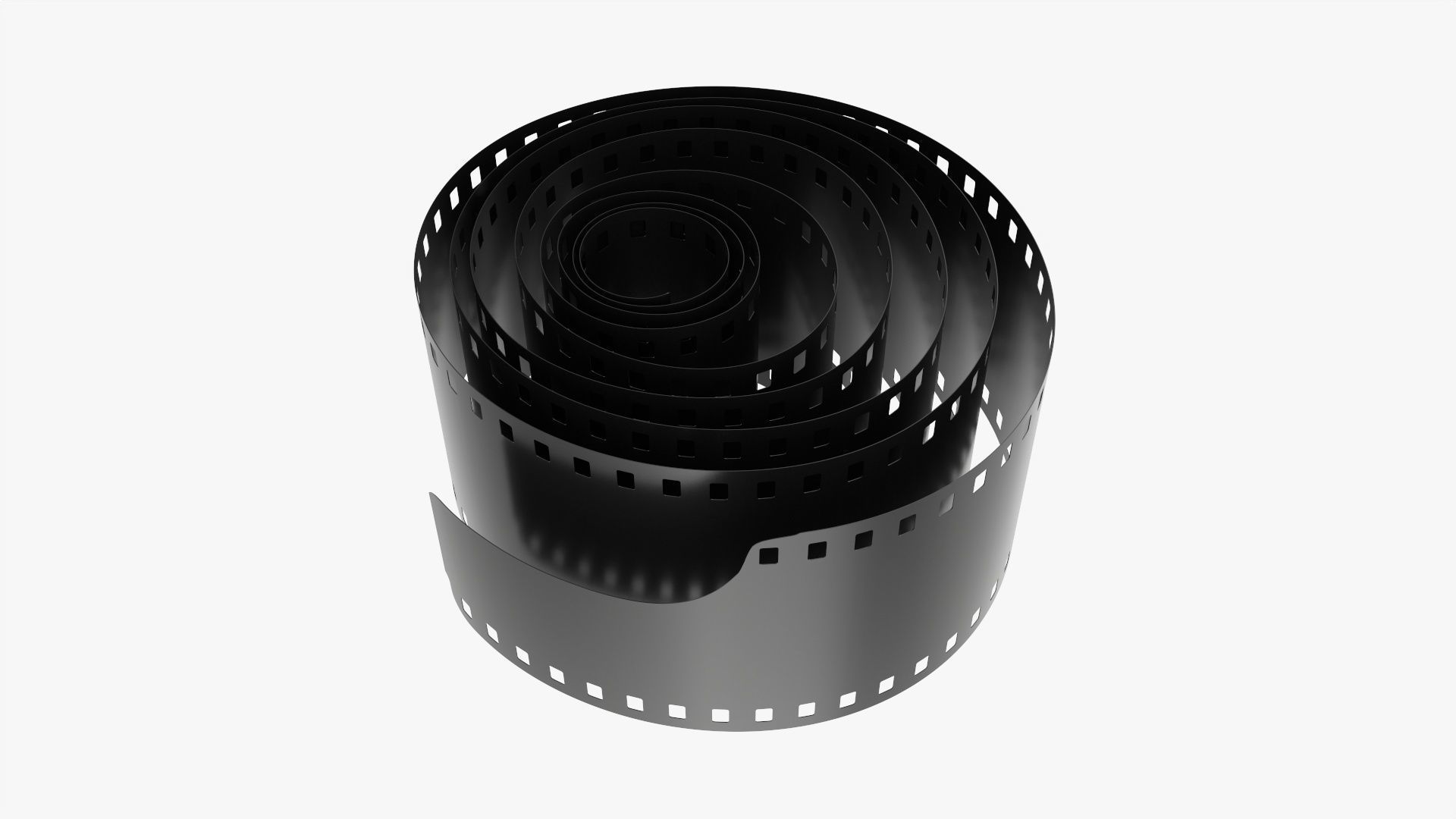 Photographic film roll 3D model | CGTrader