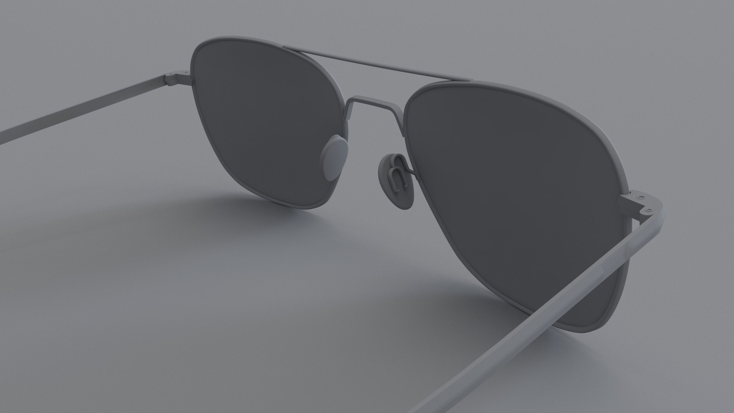 Sunglasses Randolph Aviator Gold Polarized 3D model | CGTrader