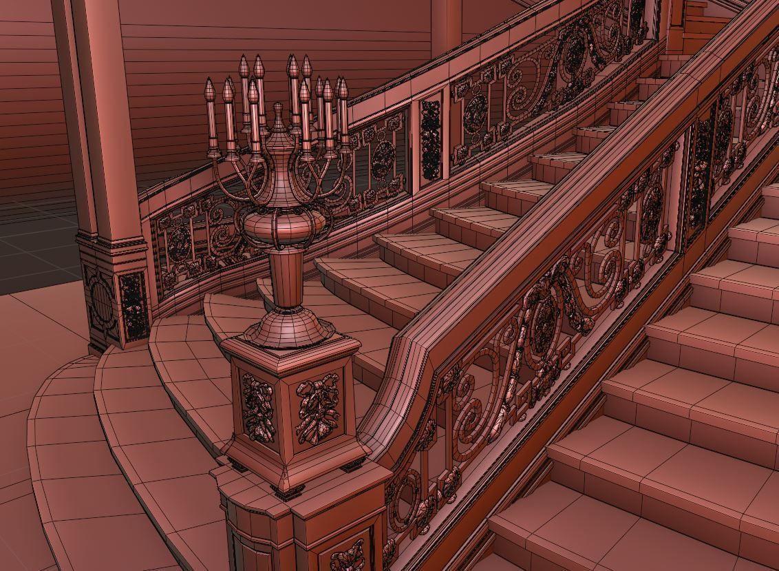 3D model Titanic - Interior - Assets Pack VR / AR / low-poly | CGTrader