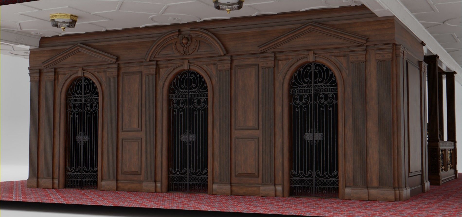 3D model Titanic - Interior - Assets Pack VR / AR / low-poly | CGTrader