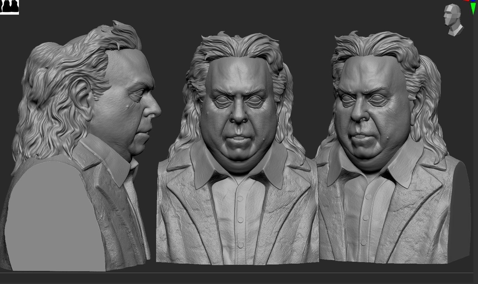 Peter Pettigrew - Wormtail bust 3D model 3D printable | CGTrader