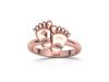 Baby Feet Ring Birth Personalized Ring 3dmodel 3D model 3D printable ...