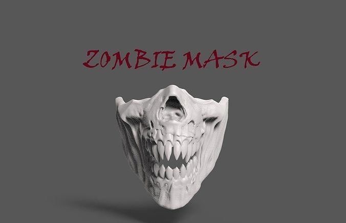 ZOMBIE MASK 3D model 3D printable | CGTrader