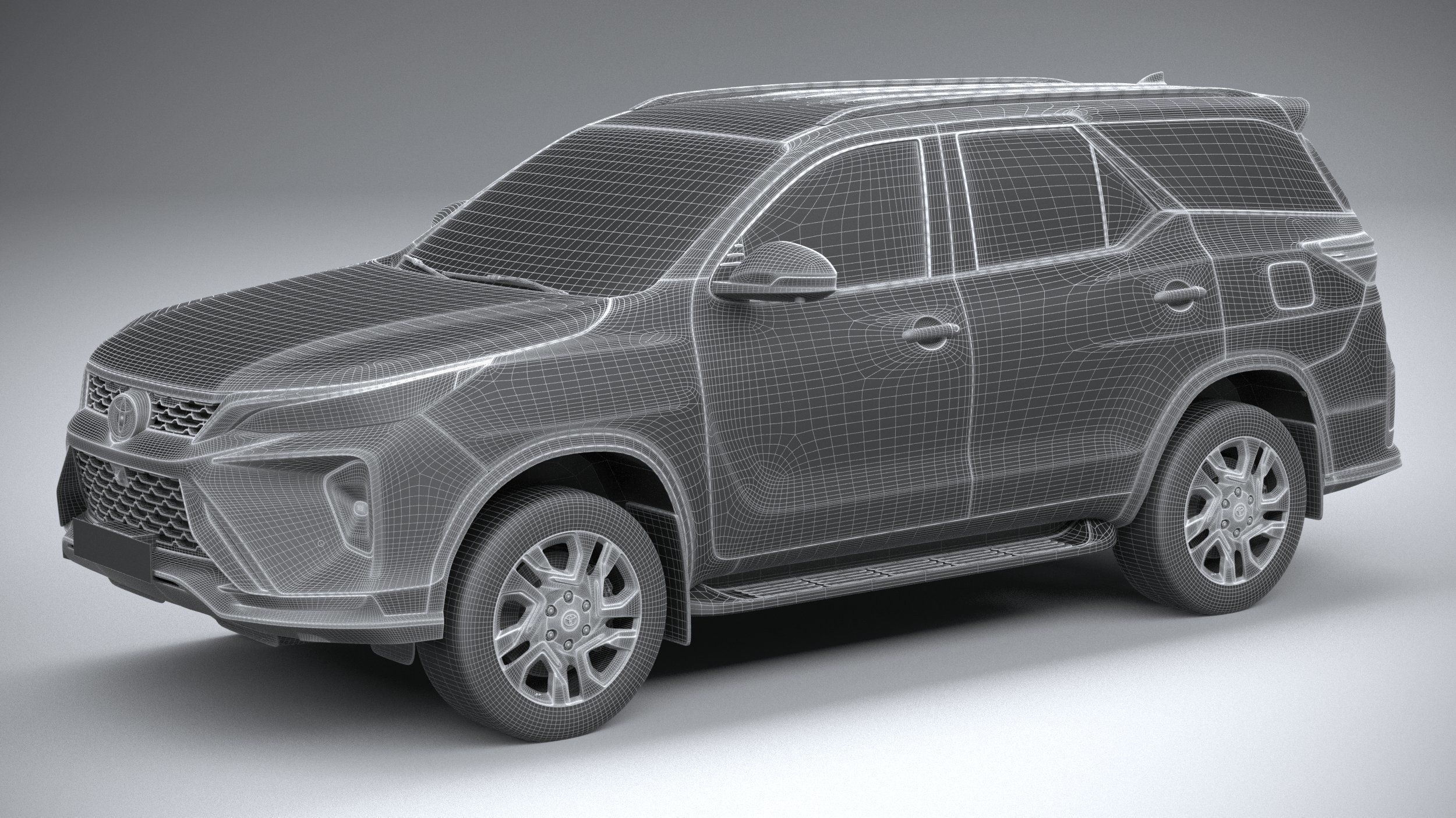 Toyota Fortuner 2021 3D model | CGTrader