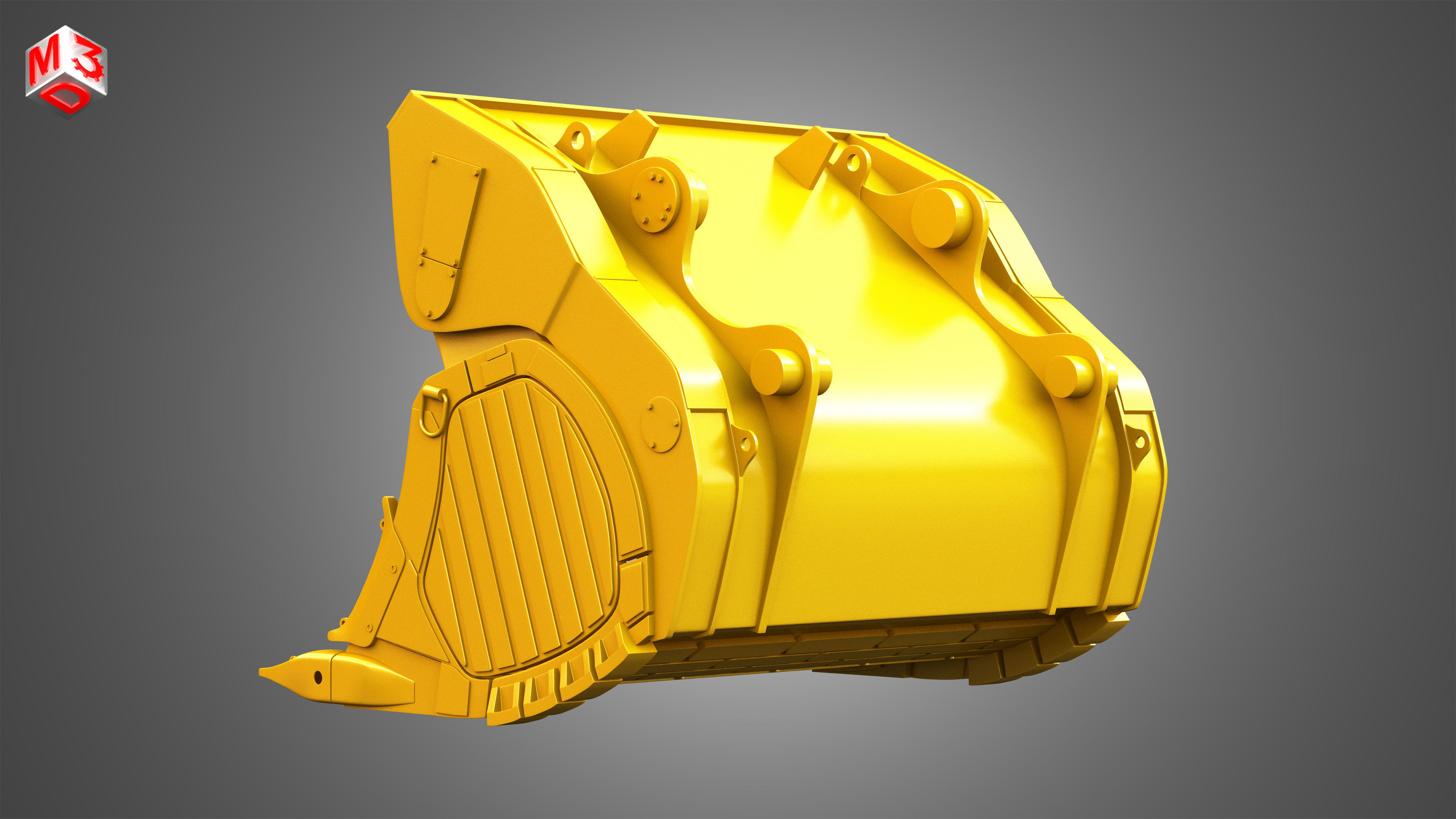 Excavator Bucket - 6030 FS Hydraulic Mining Shovel 3D model | CGTrader