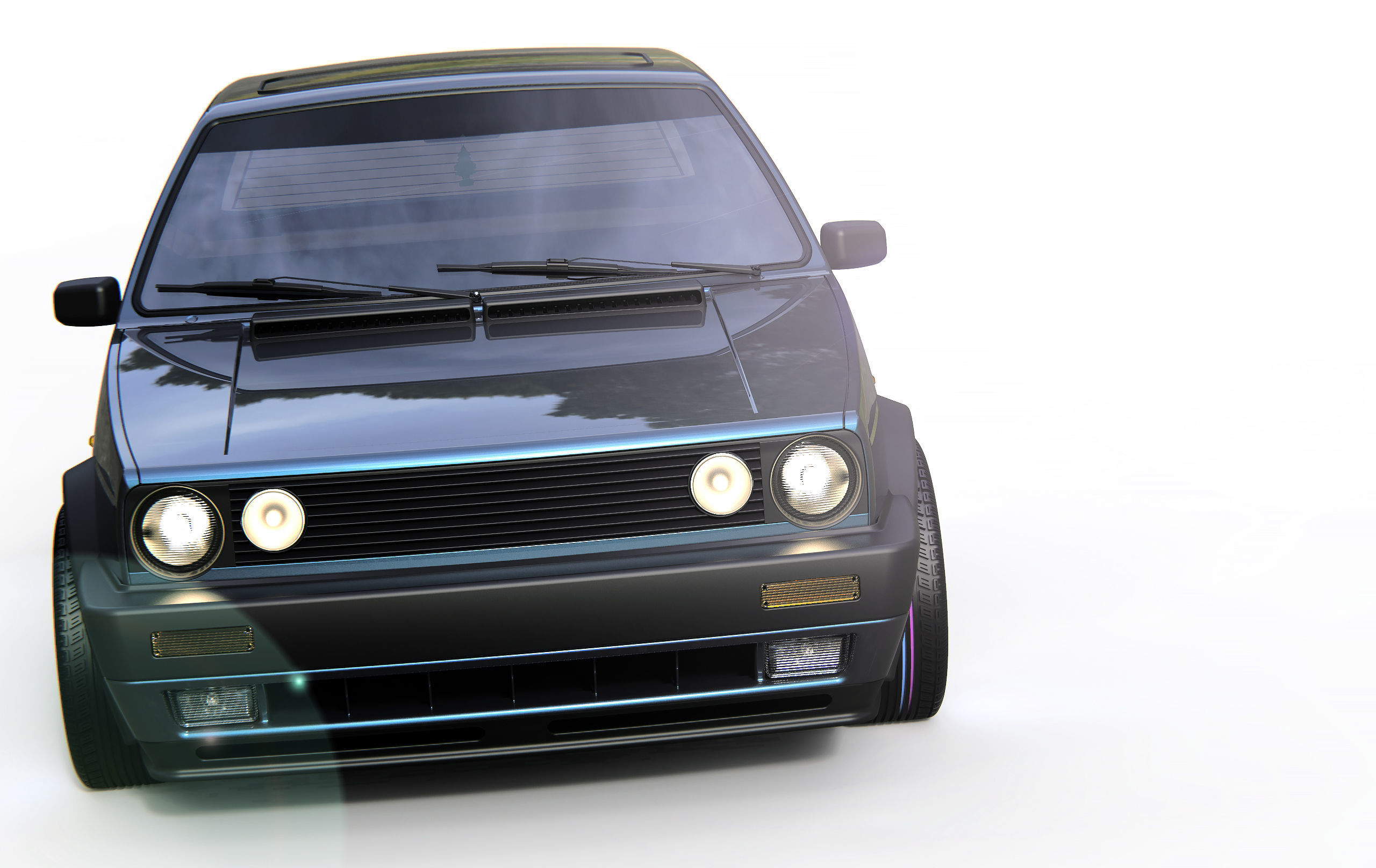Volkswagen Golf MK2 3D model | CGTrader