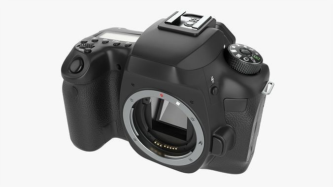 DSLR camera body close 3D model | CGTrader