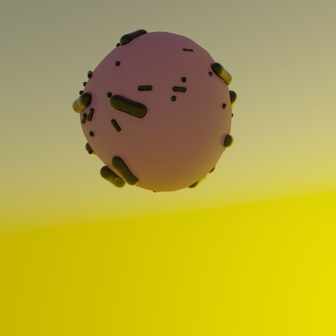 Weird scifi blob 3D model animated | CGTrader