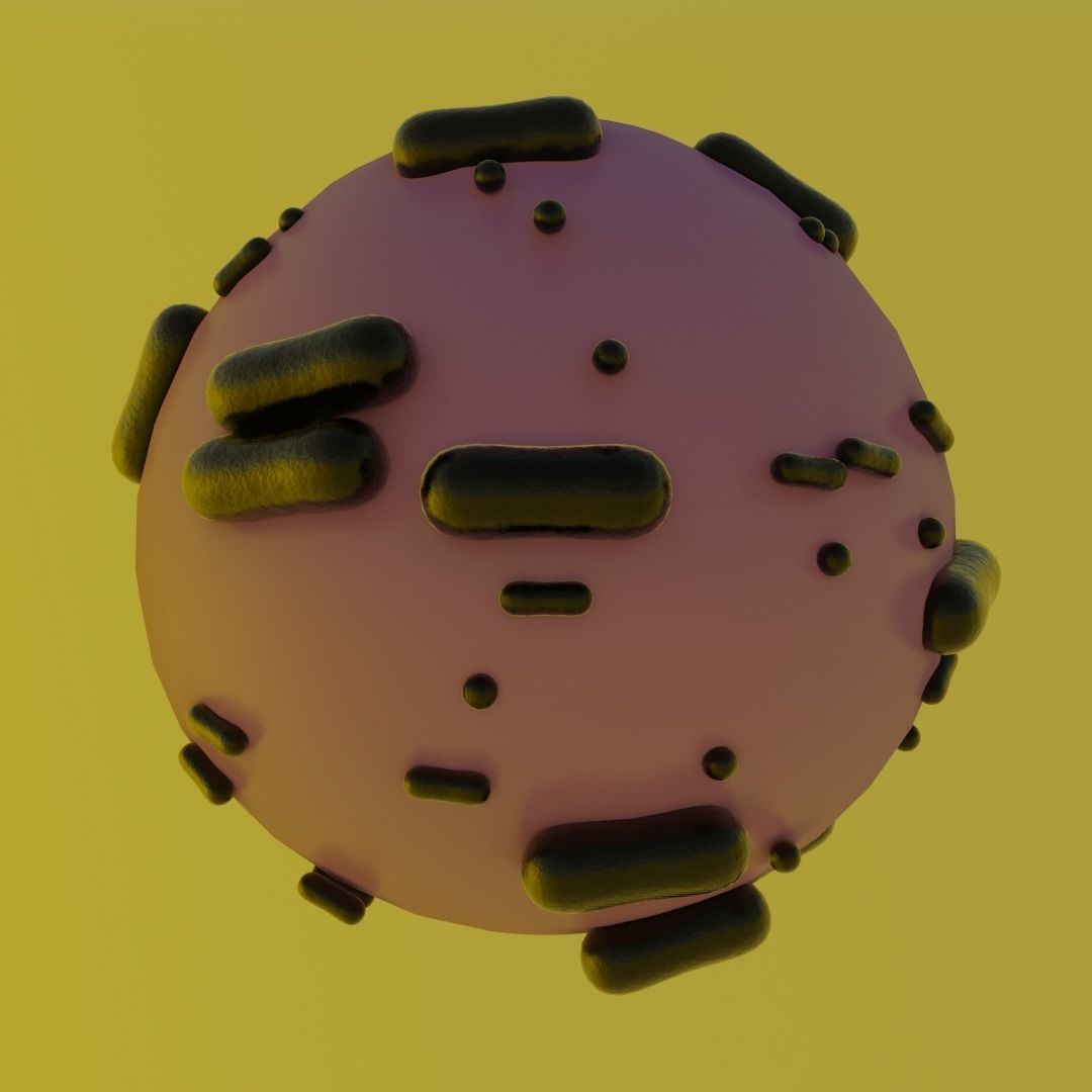 Weird scifi blob 3D model animated | CGTrader