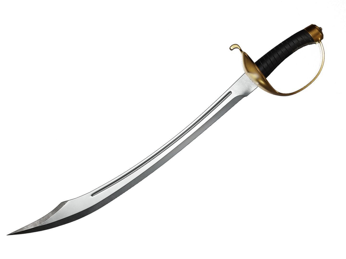 Pirate Cutlass Sword 3D model | CGTrader