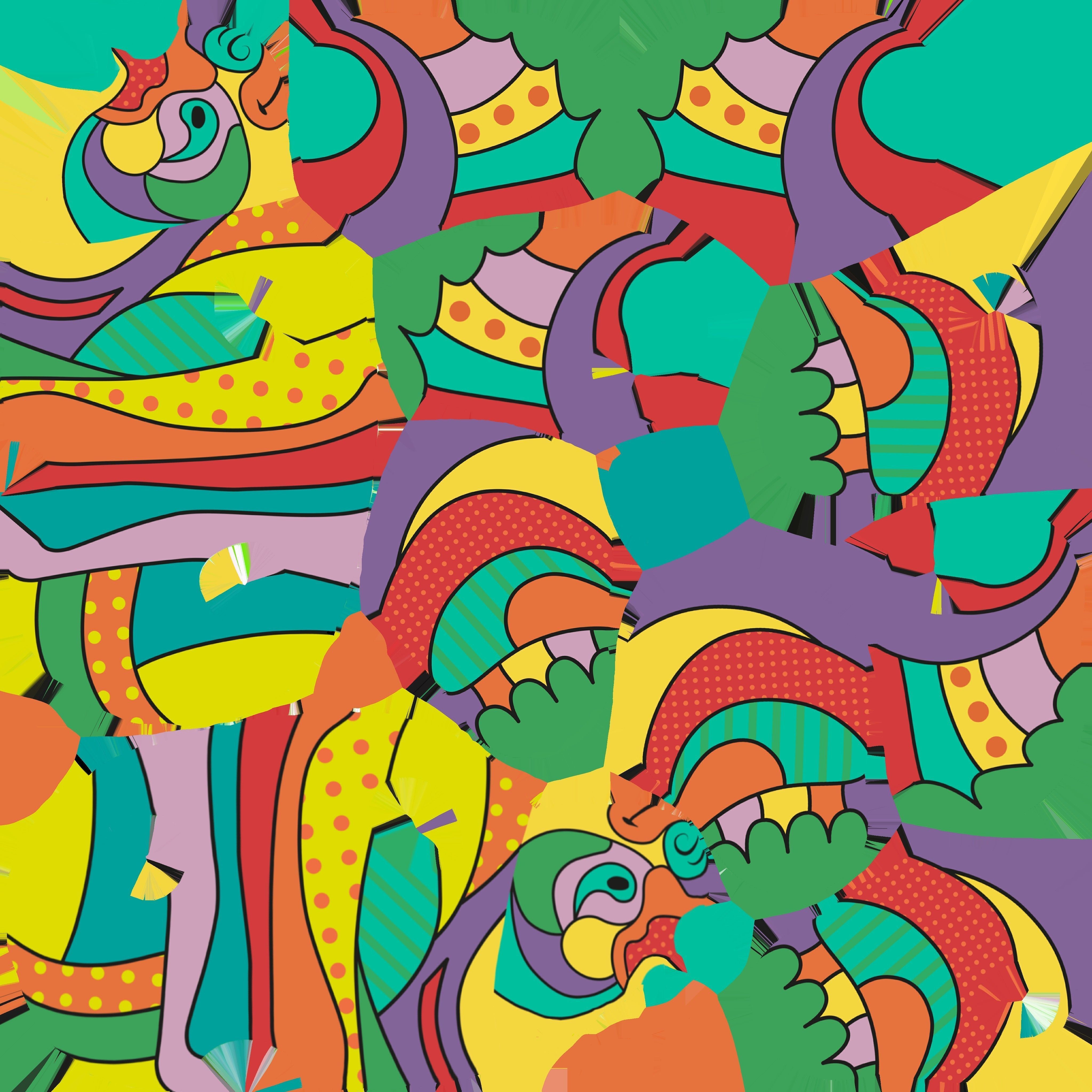 Inflatable Rhino Pop Art 3D model | CGTrader