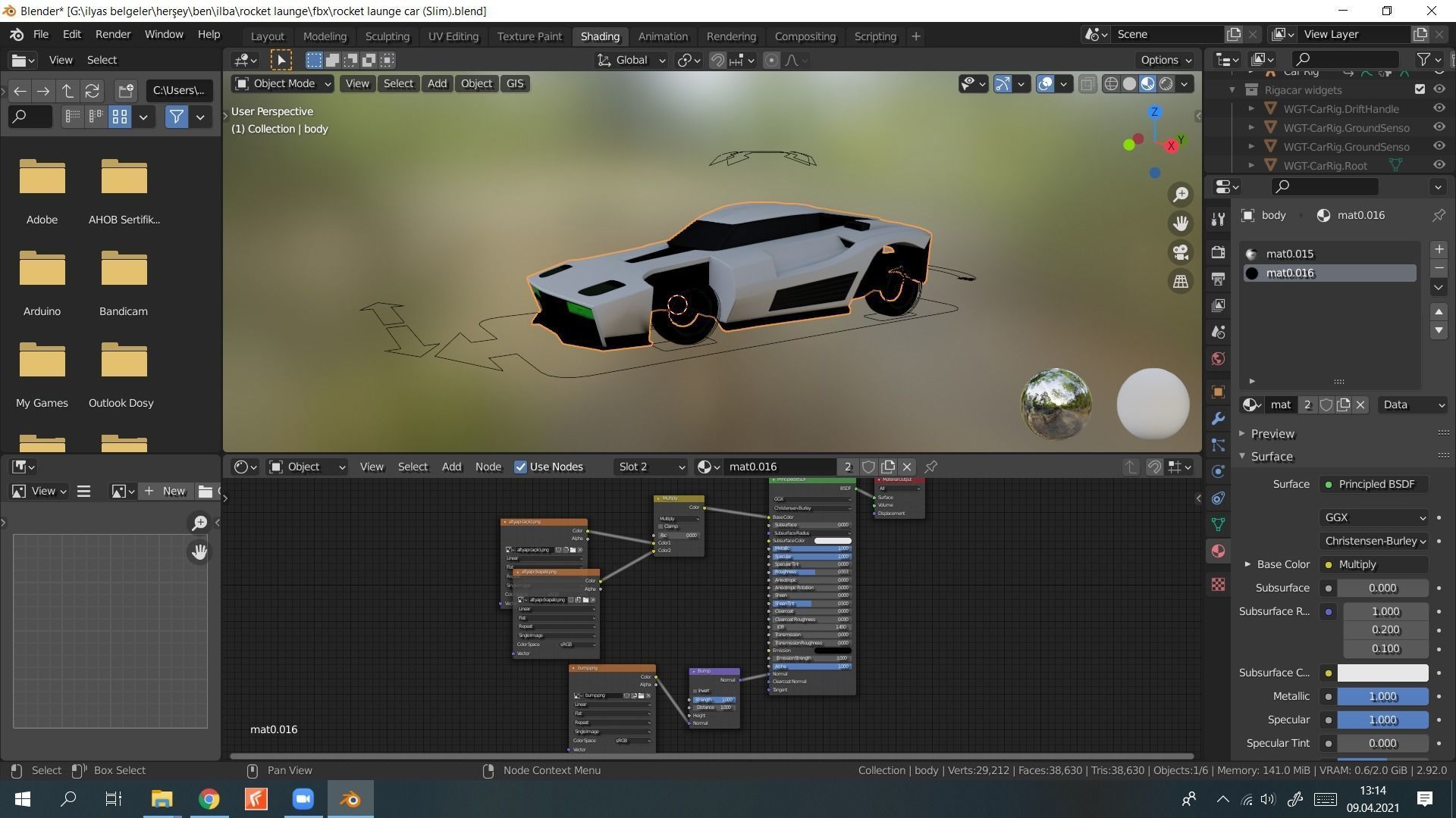 rocket league FREE 3D MODEL original Breakout free VR / AR / low-poly ...