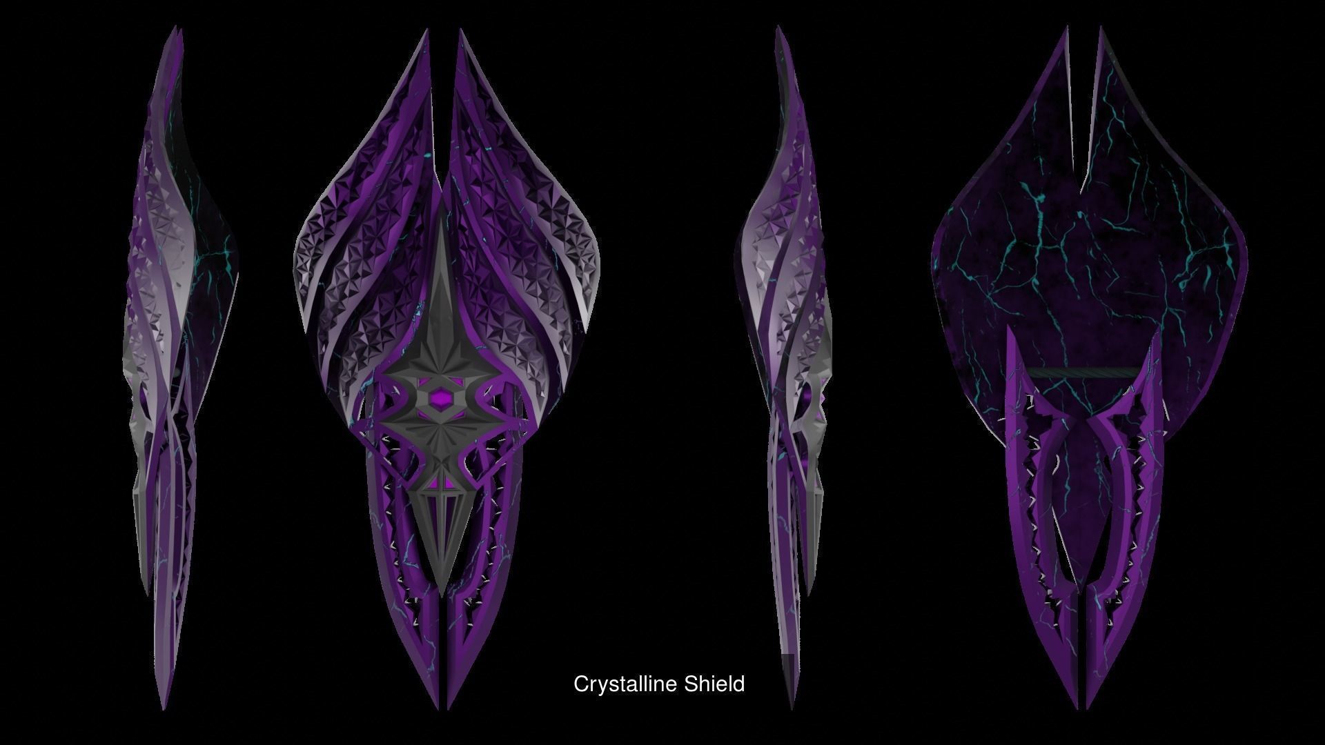 Crystal Weapon Collection VR / AR / low-poly | CGTrader