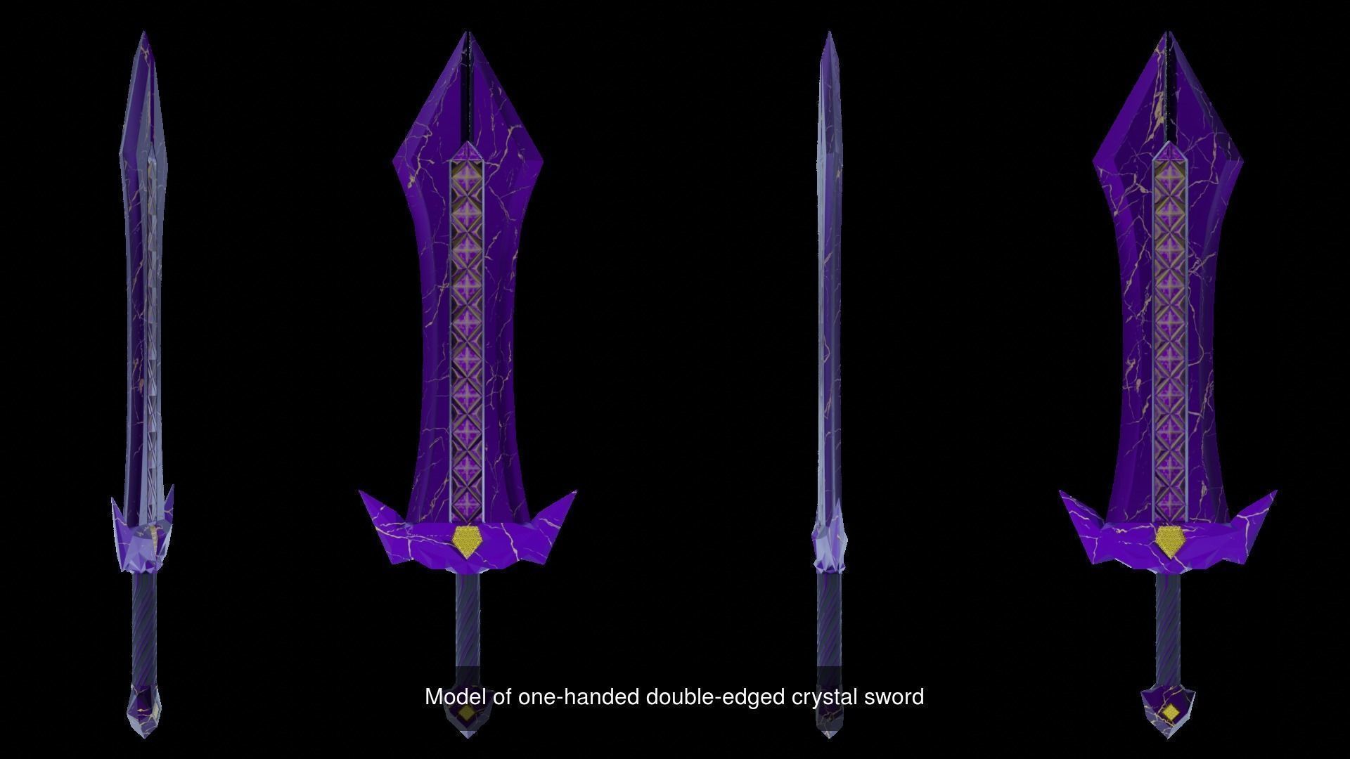 Crystal Weapon Collection VR / AR / low-poly | CGTrader