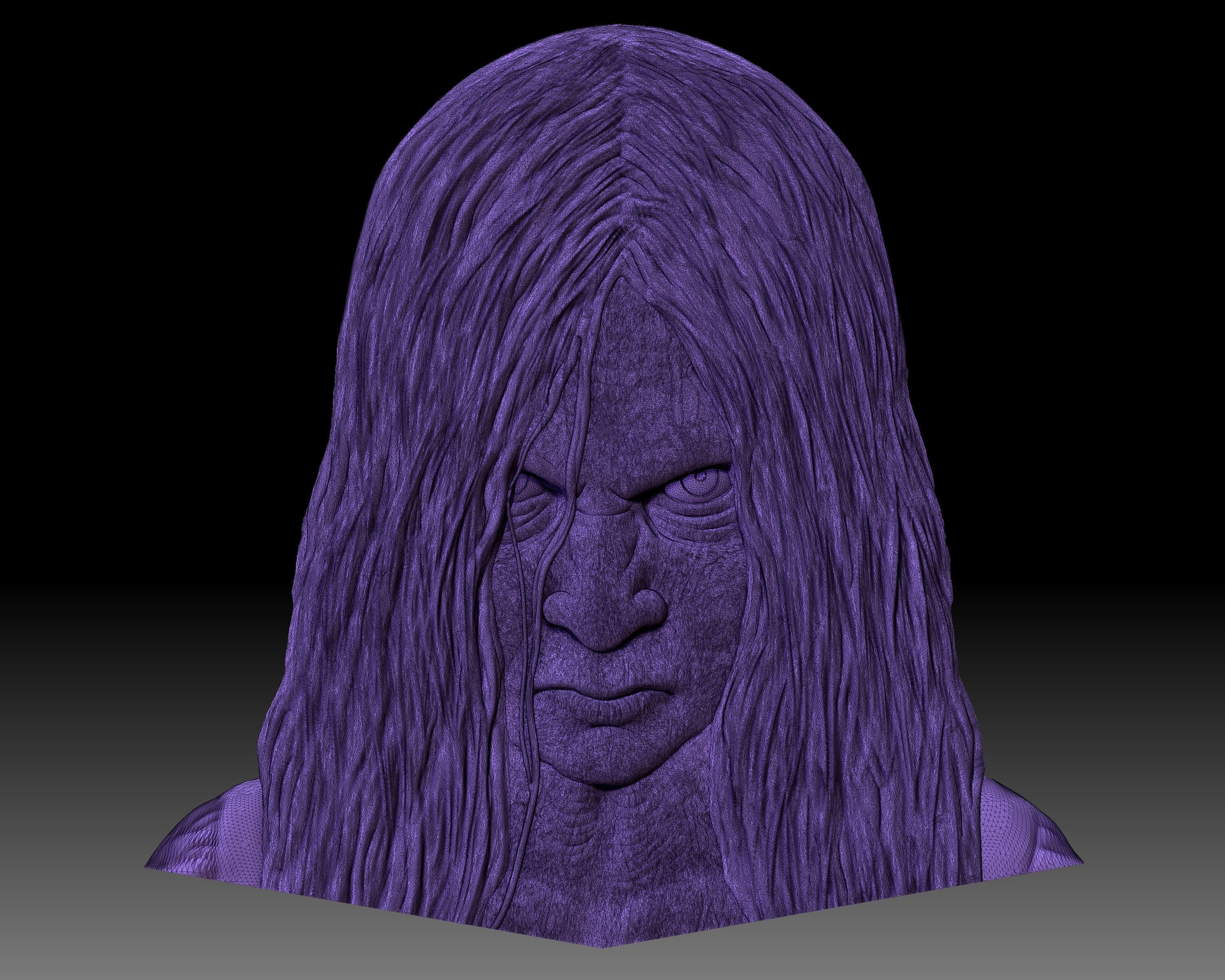 Samara The Ring horror movie relief for CNC router or printer 3D model ...