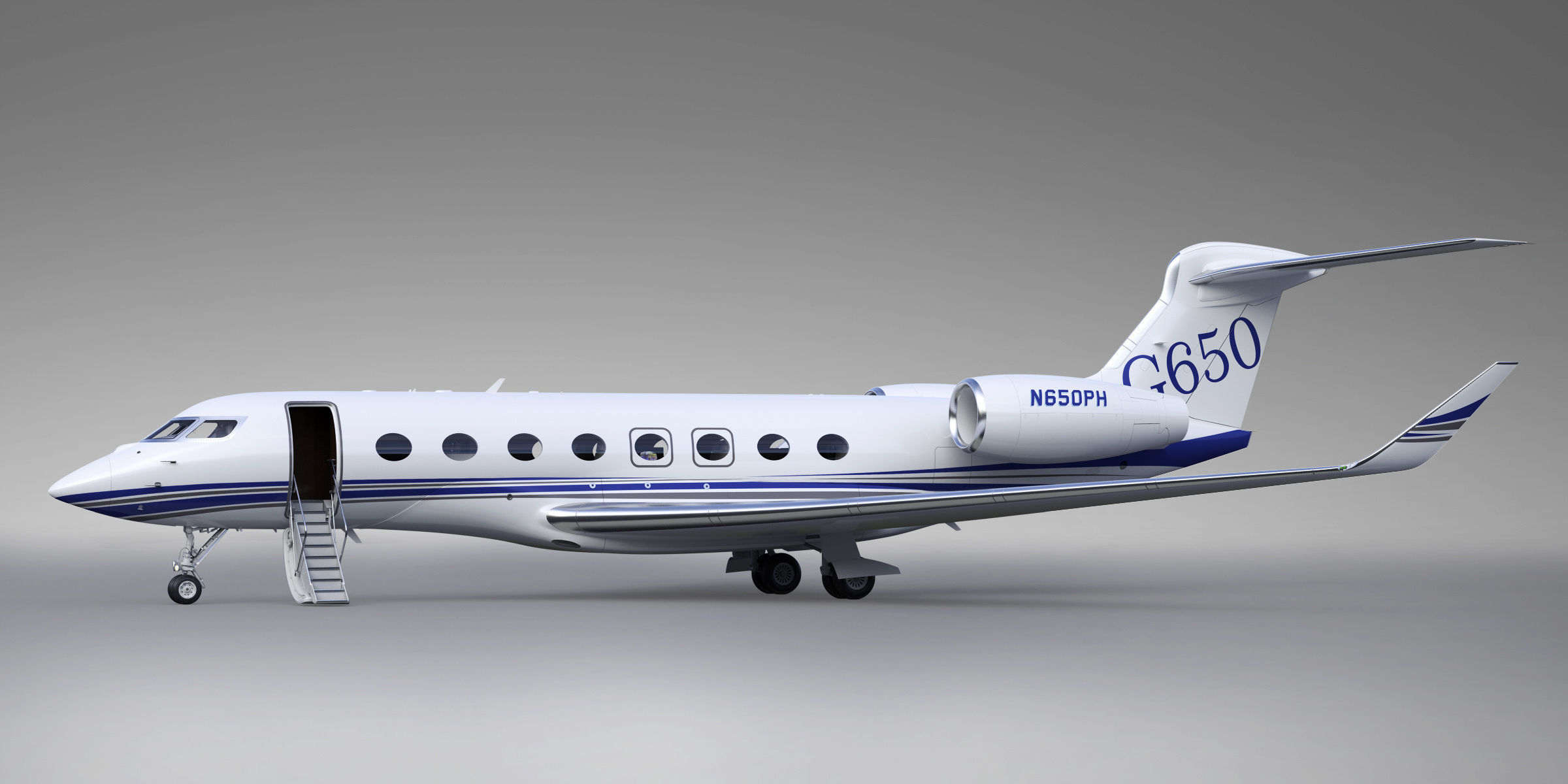 Gulfstream G650 Business Jet 3D model | CGTrader