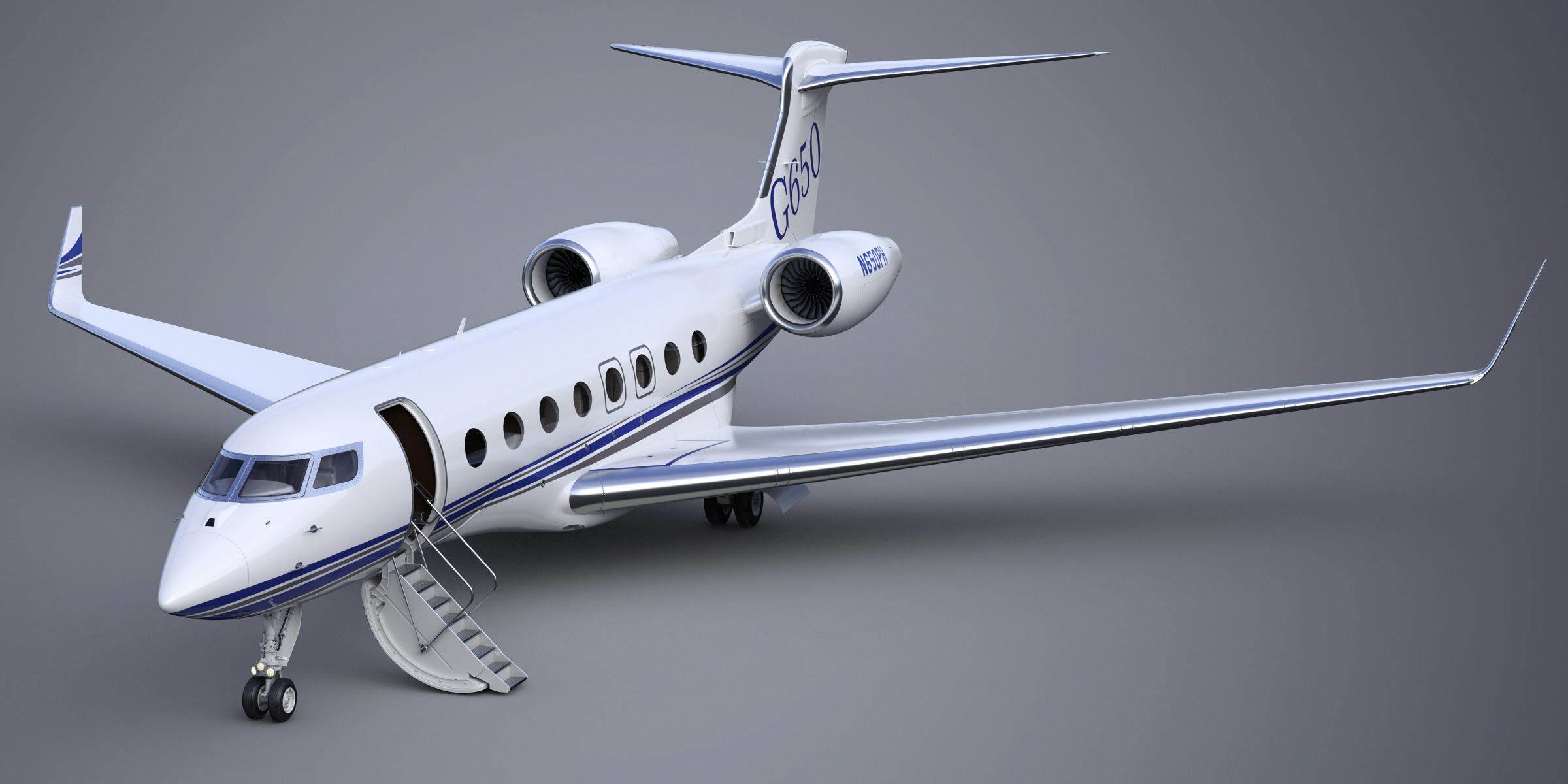 Gulfstream G650 Business Jet 3D model | CGTrader