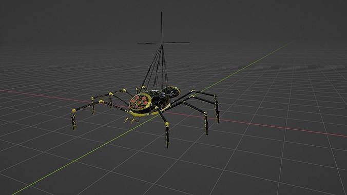 Mechanical Spider free 3D model rigged | CGTrader