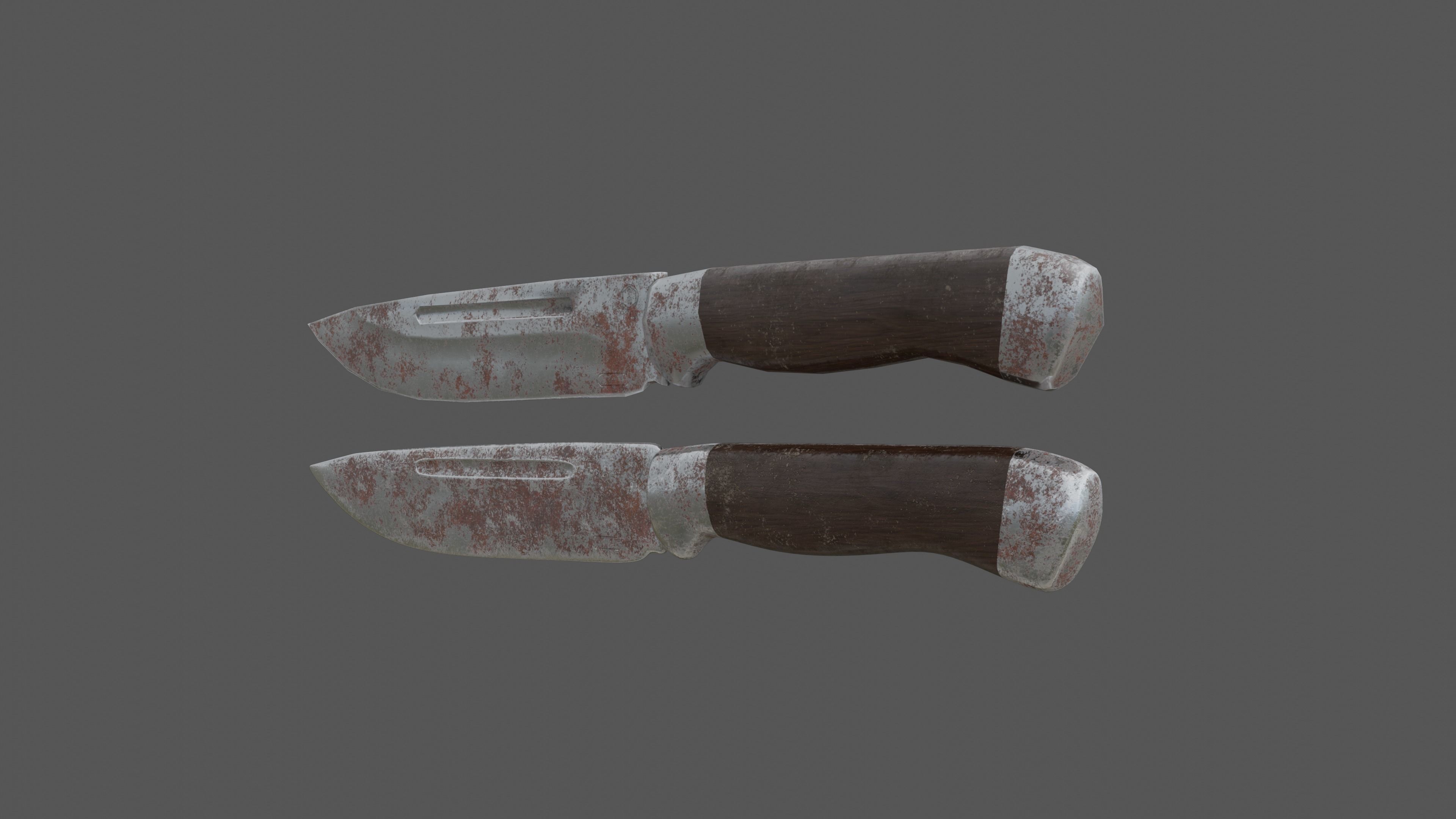 Rusty knife free 3D model | CGTrader