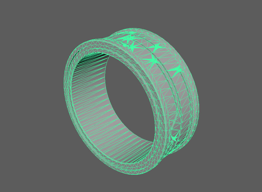 Cyber ring for 3d printing 3D model 3D printable | CGTrader