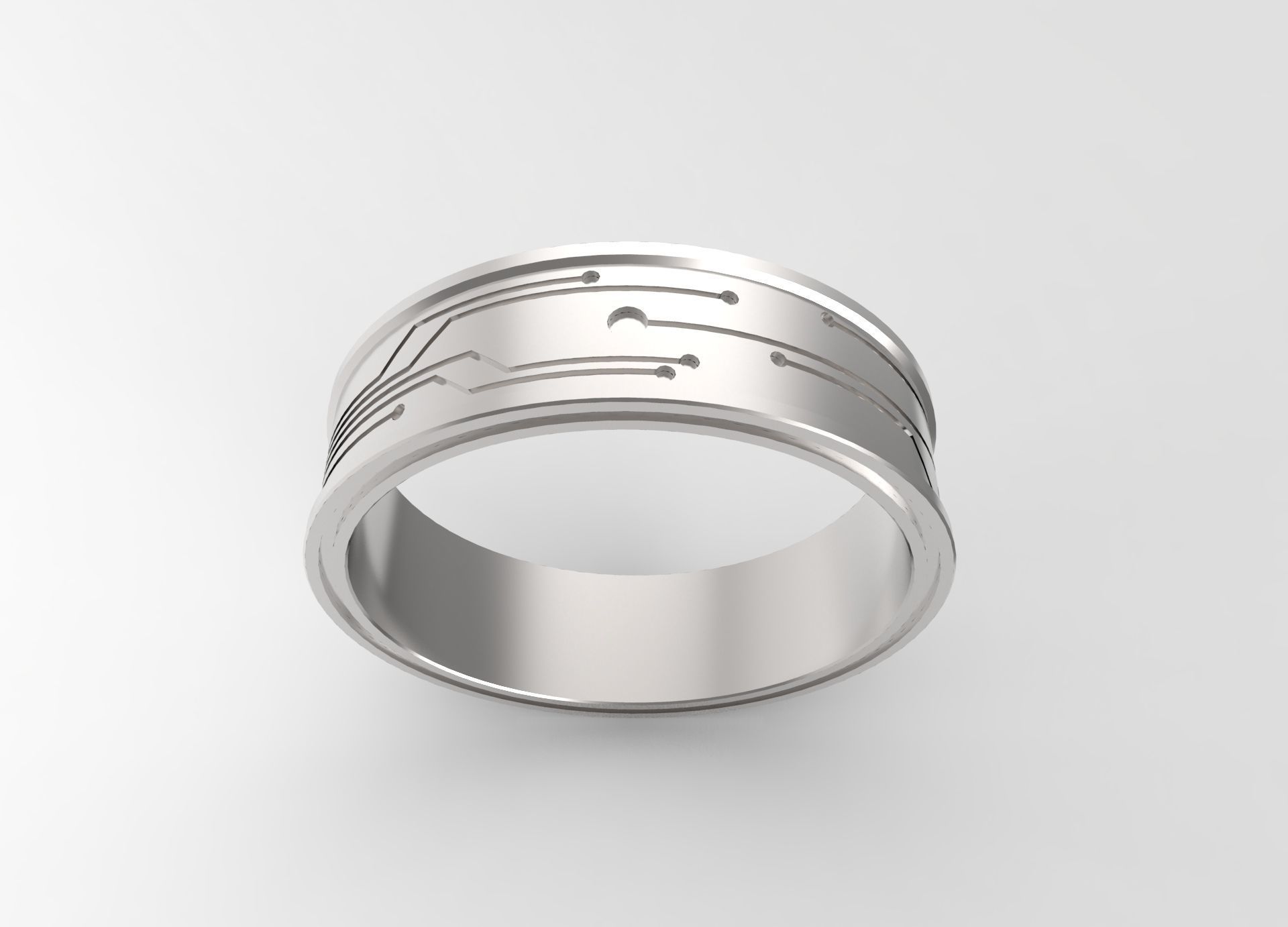 Cyber ring for 3d printing 3D model 3D printable | CGTrader