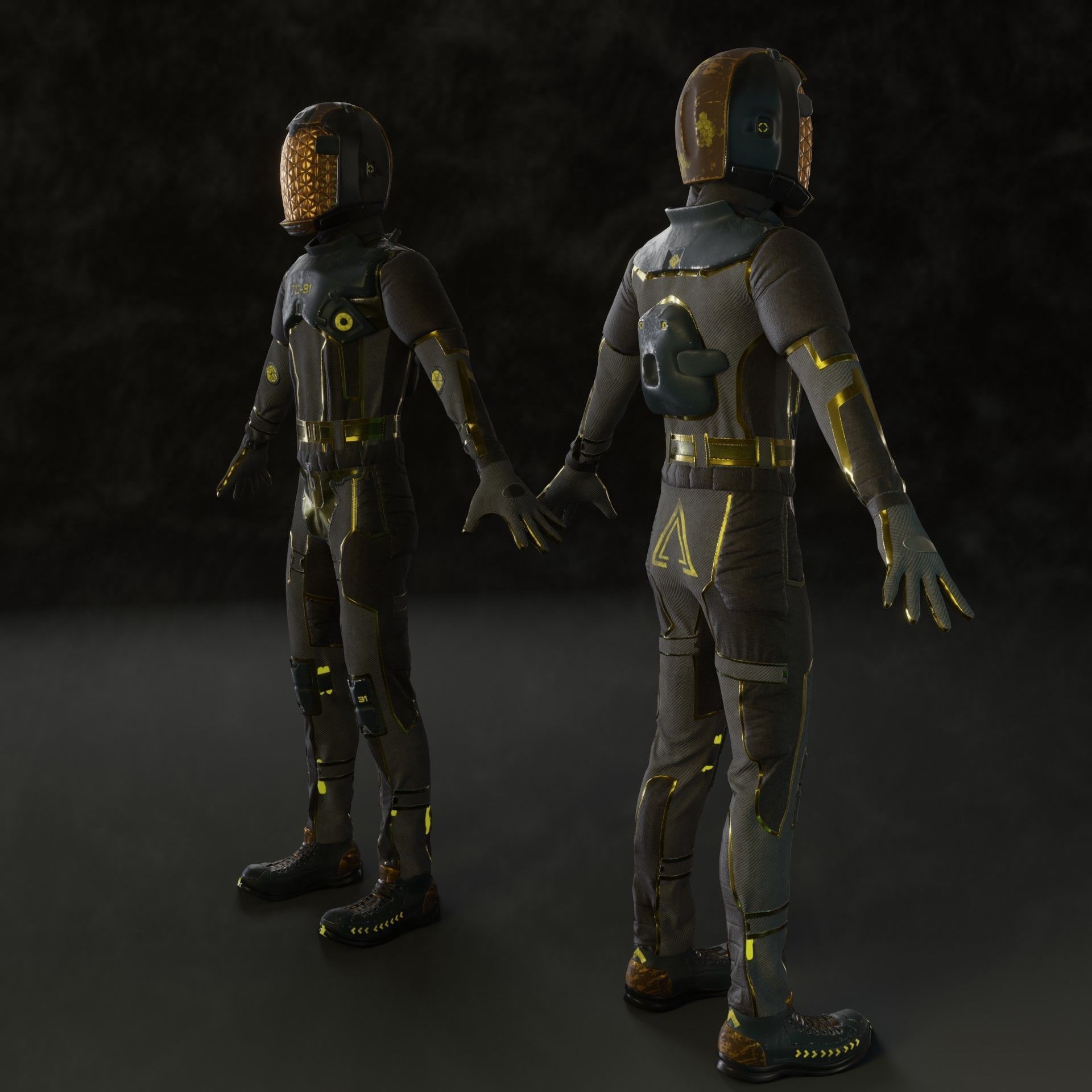 3D model Spacesuit 3d model VR / AR / low-poly | CGTrader