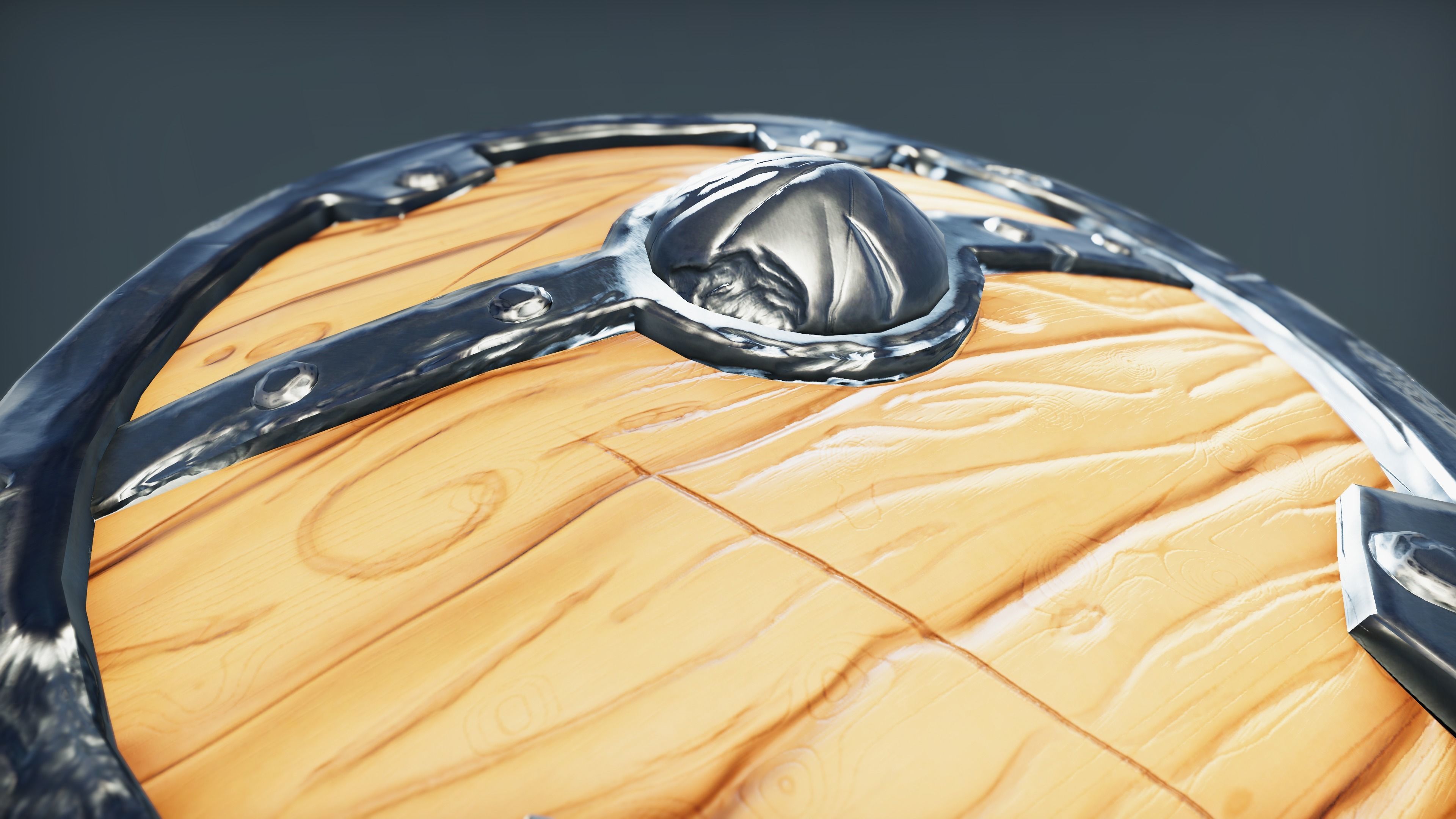 3D model Stylized Barbarian Shield VR / AR / low-poly | CGTrader