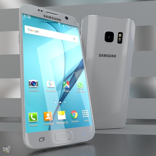 3D model Samsung Galaxy S7 Silver with PCB and battery VR / AR / low ...